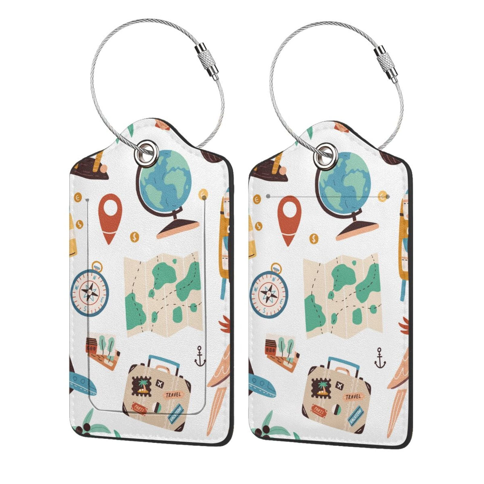 Ocsxa 1 Luggage Tag For Suitcases Leather Privacy Cover Id Label With ...