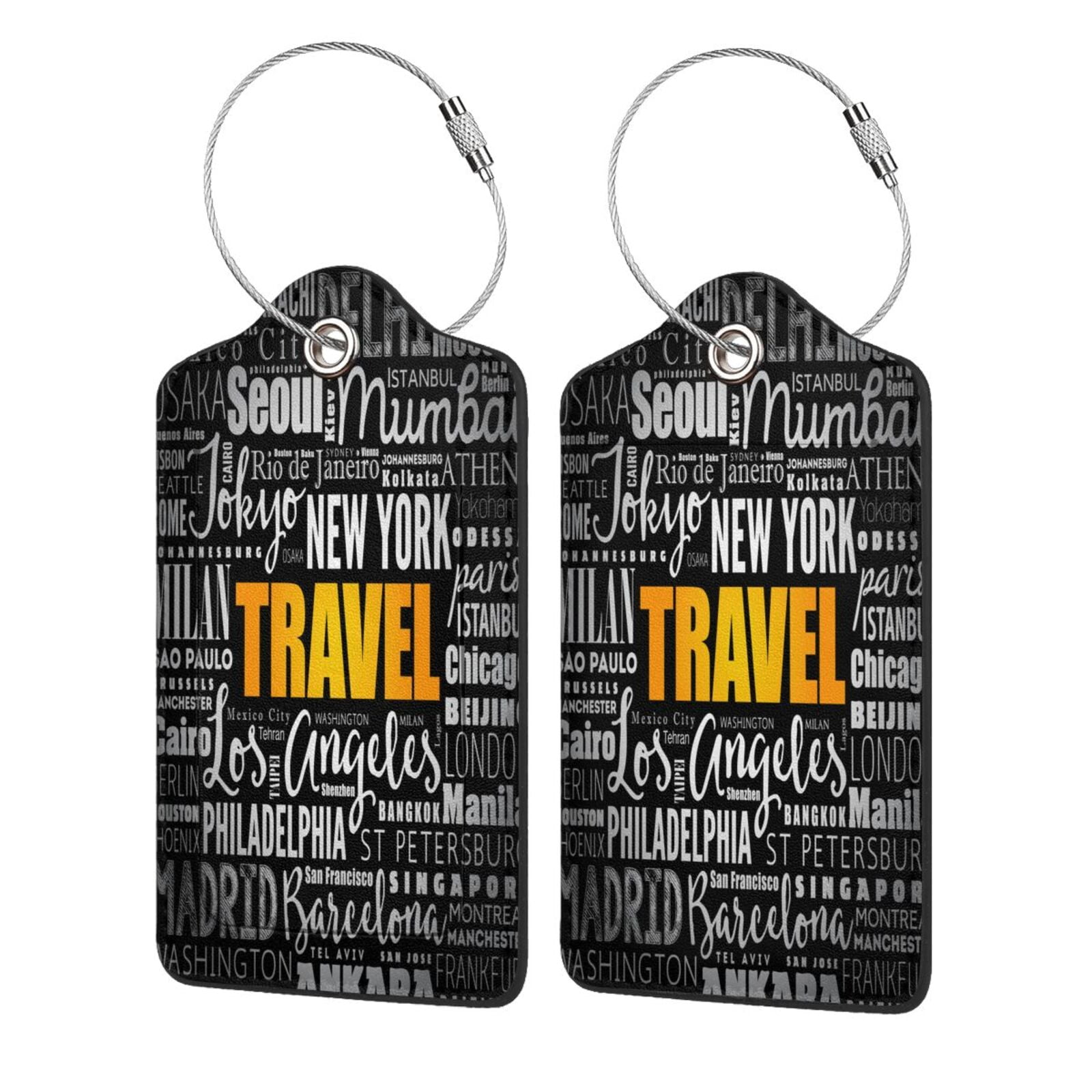 Ocsxa 1 Luggage Tag For Suitcases Leather Privacy Cover Id Label With ...