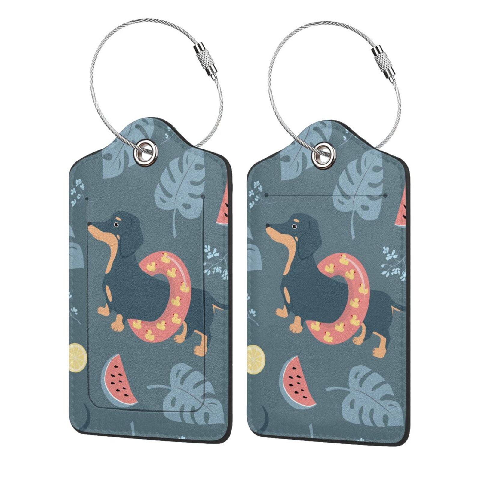 Ocsxa 1 Luggage Tag For Suitcases Leather Privacy Cover Id Label With ...