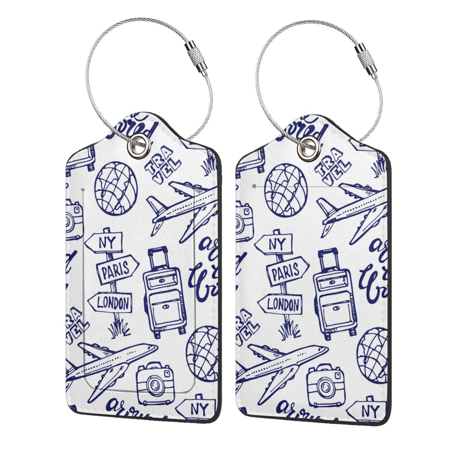 Ocsxa 1 Luggage Tag For Suitcases Leather Privacy Cover Id Label With ...