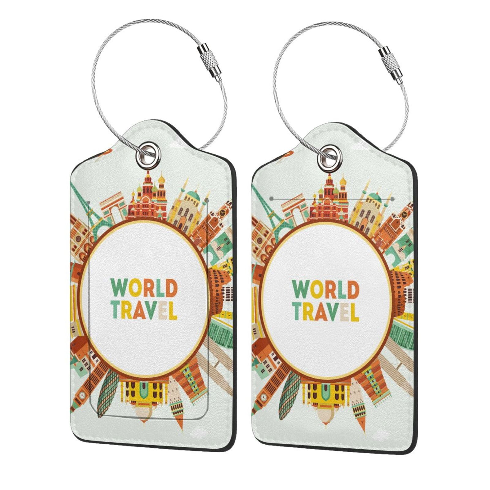 Ocsxa 1 Luggage Tag For Suitcases Leather Privacy Cover Id Label With ...