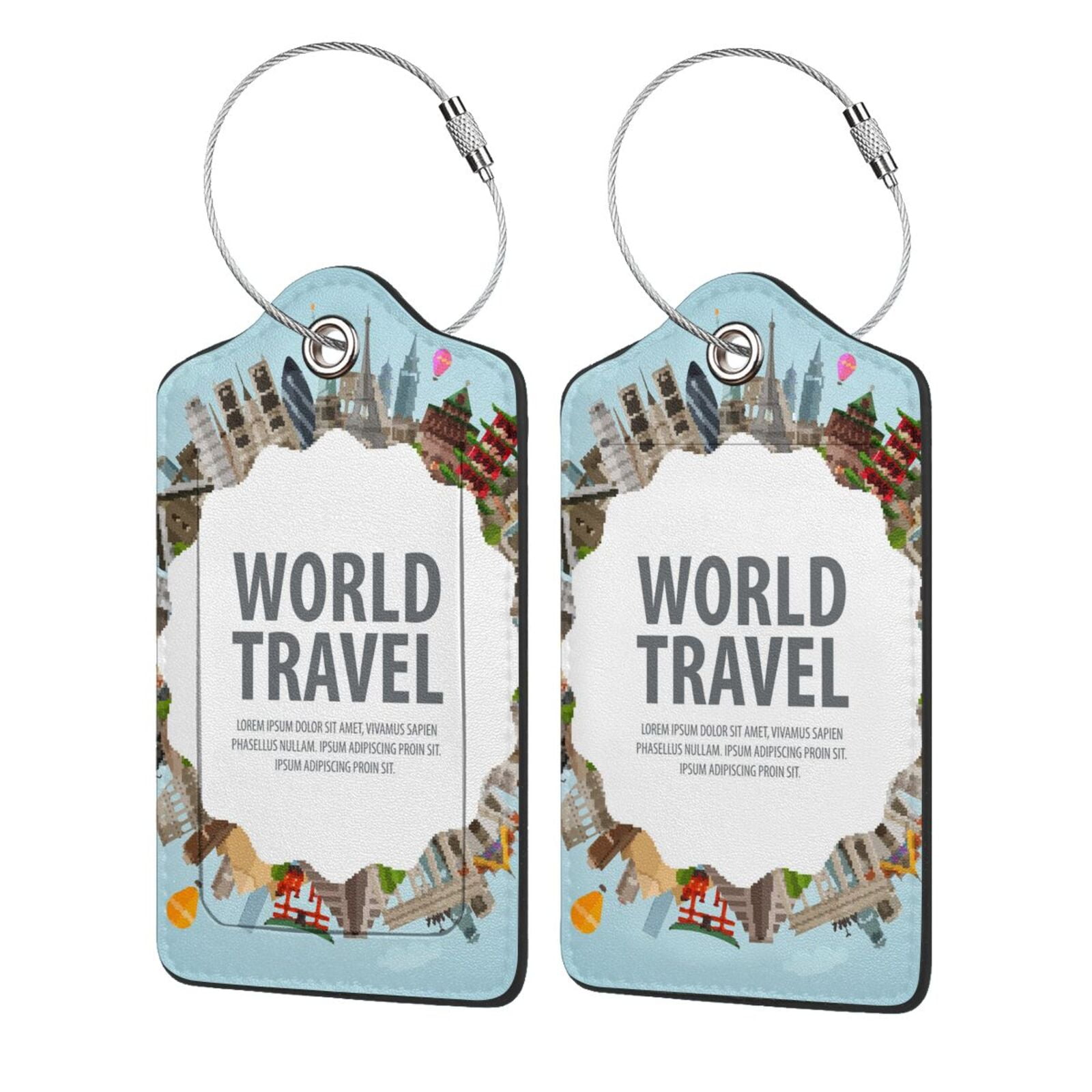 Ocsxa 1 Luggage Tag For Suitcases Leather Privacy Cover Id Label With ...