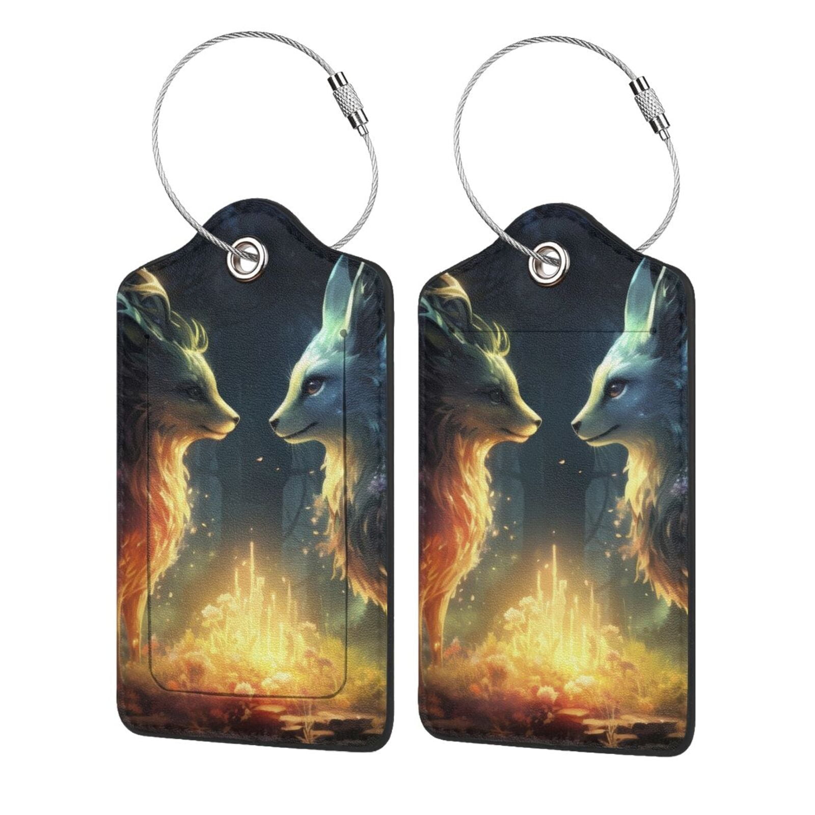 Ocsxa 1 PCS Luggage Tag for Suitcases Leather Privacy Cover ID Label ...