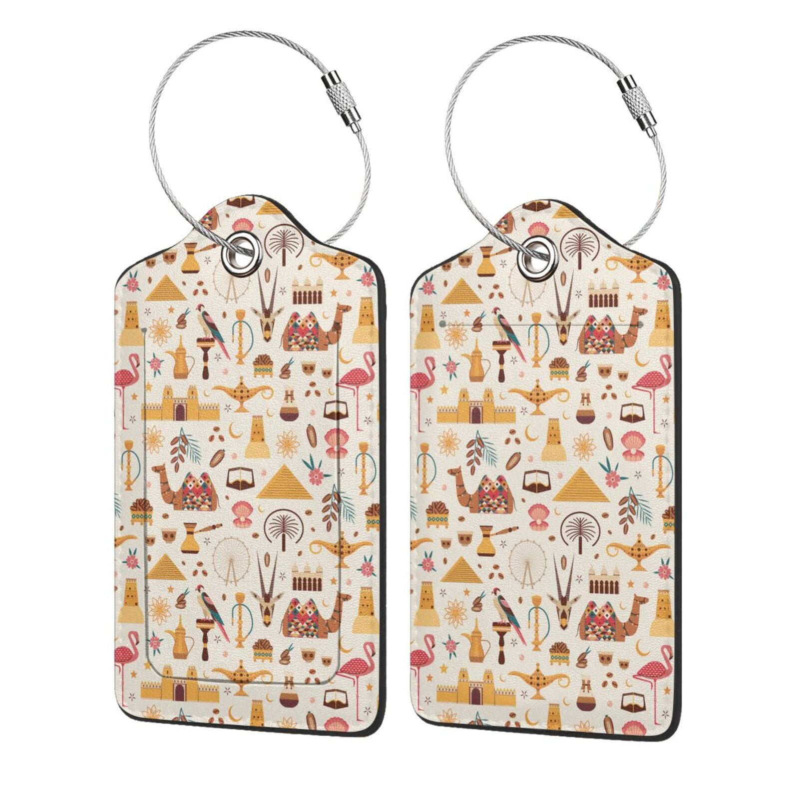 Ocsxa 1 PCS Luggage Tag for Suitcases Leather Privacy Cover ID Label ...