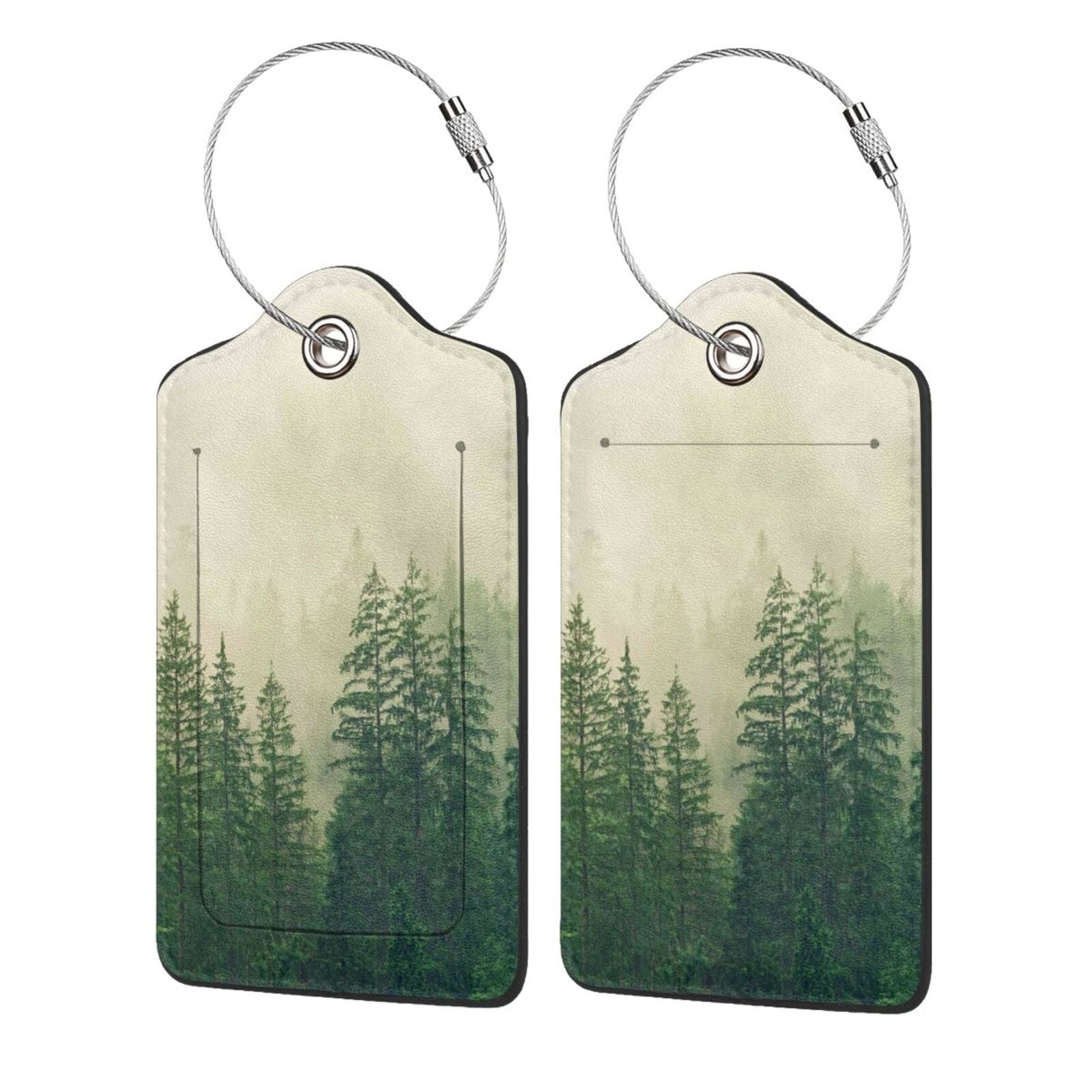 Ocsxa 2 Pcs Luggage Tag For Suitcases Leather Privacy Cover Id Label ...