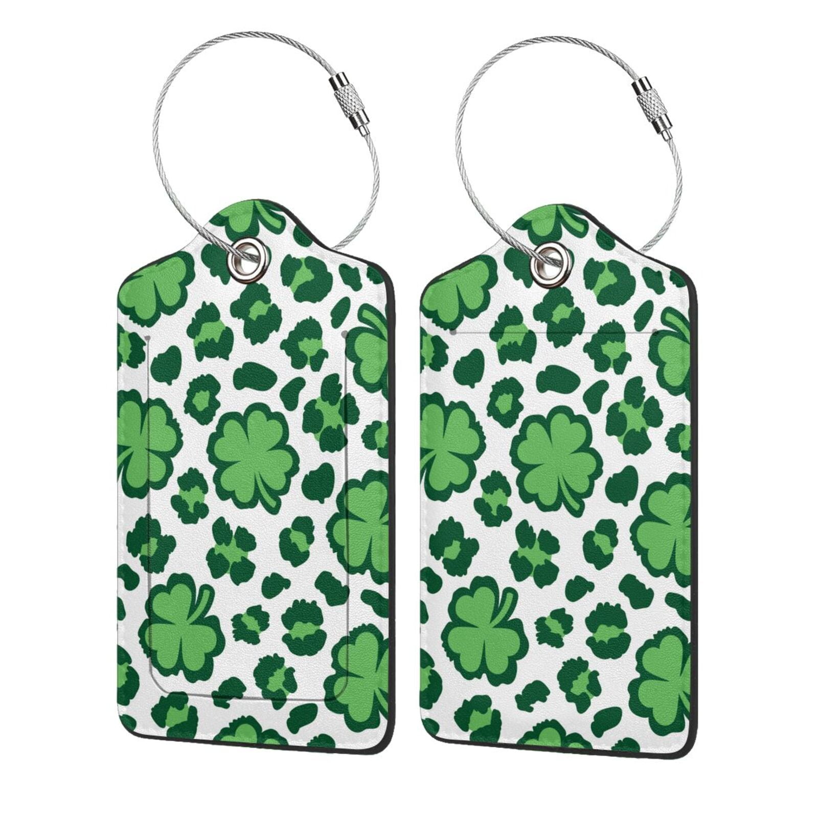 Ocsxa 2 Pcs Luggage Tag For Suitcases Leather Privacy Cover Id Label ...