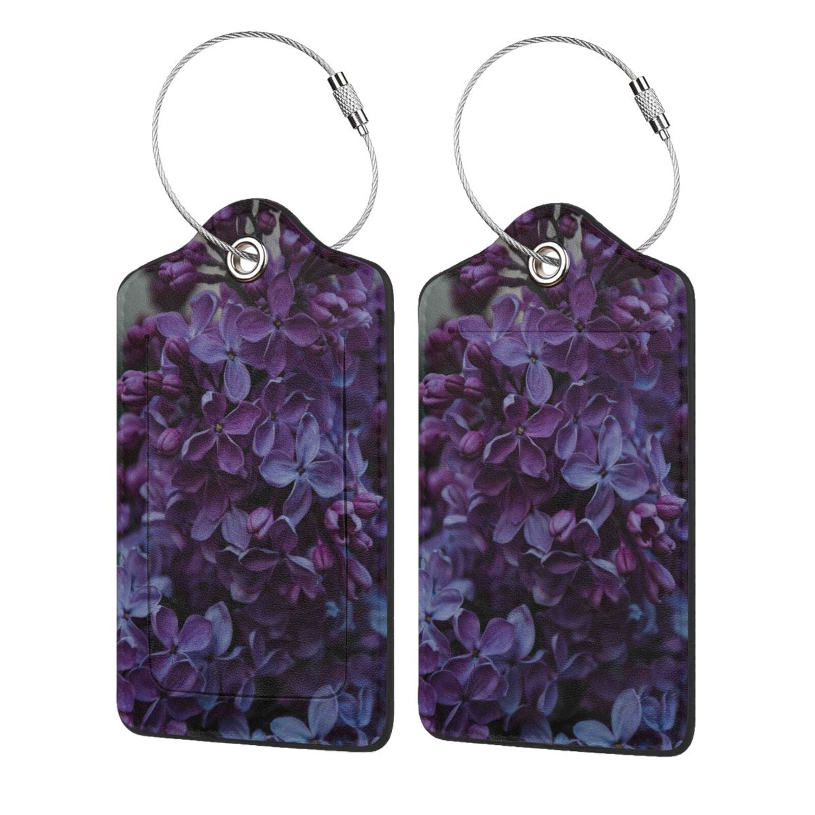 Ocsxa 2 Pcs Luggage Tag For Suitcases Leather Privacy Cover Id Label ...