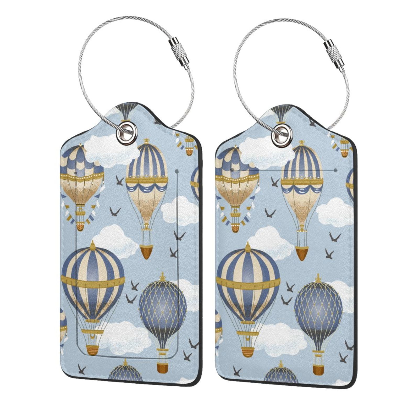 Ocsxa 4 Pcs Luggage Tag For Suitcases Leather Privacy Cover Id Label ...