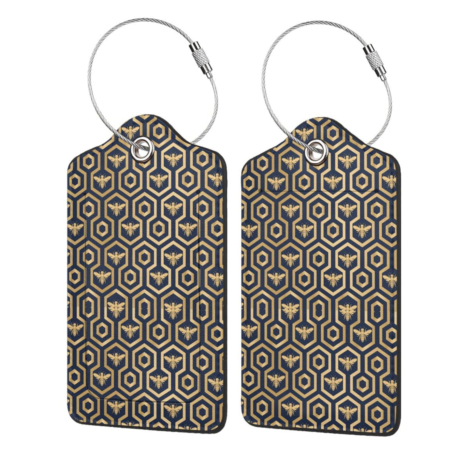 Ocsxa 4 Pcs Luggage Tag For Suitcases Leather Privacy Cover Id Label ...