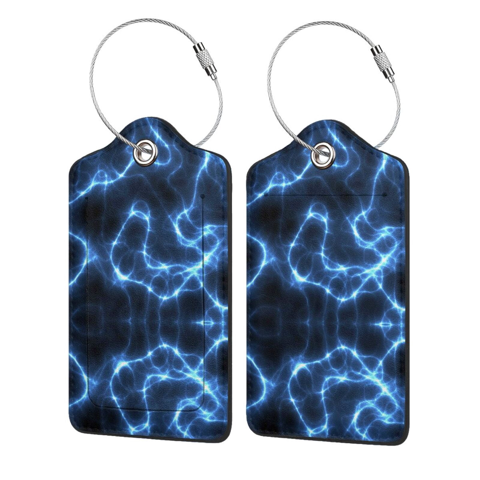 Ocsxa 4 Pcs Luggage Tag For Suitcases Leather Privacy Cover Id Label ...