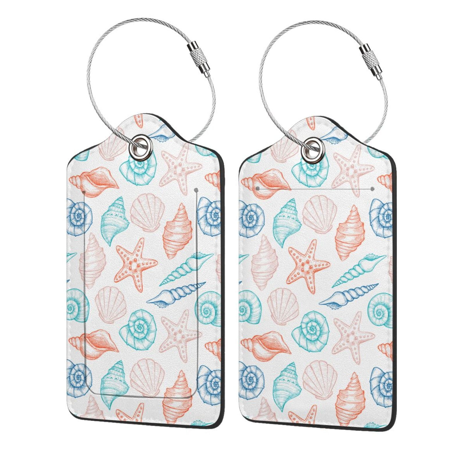 Ocsxa 4 Pcs Luggage Tag For Suitcases Leather Privacy Cover Id Label ...