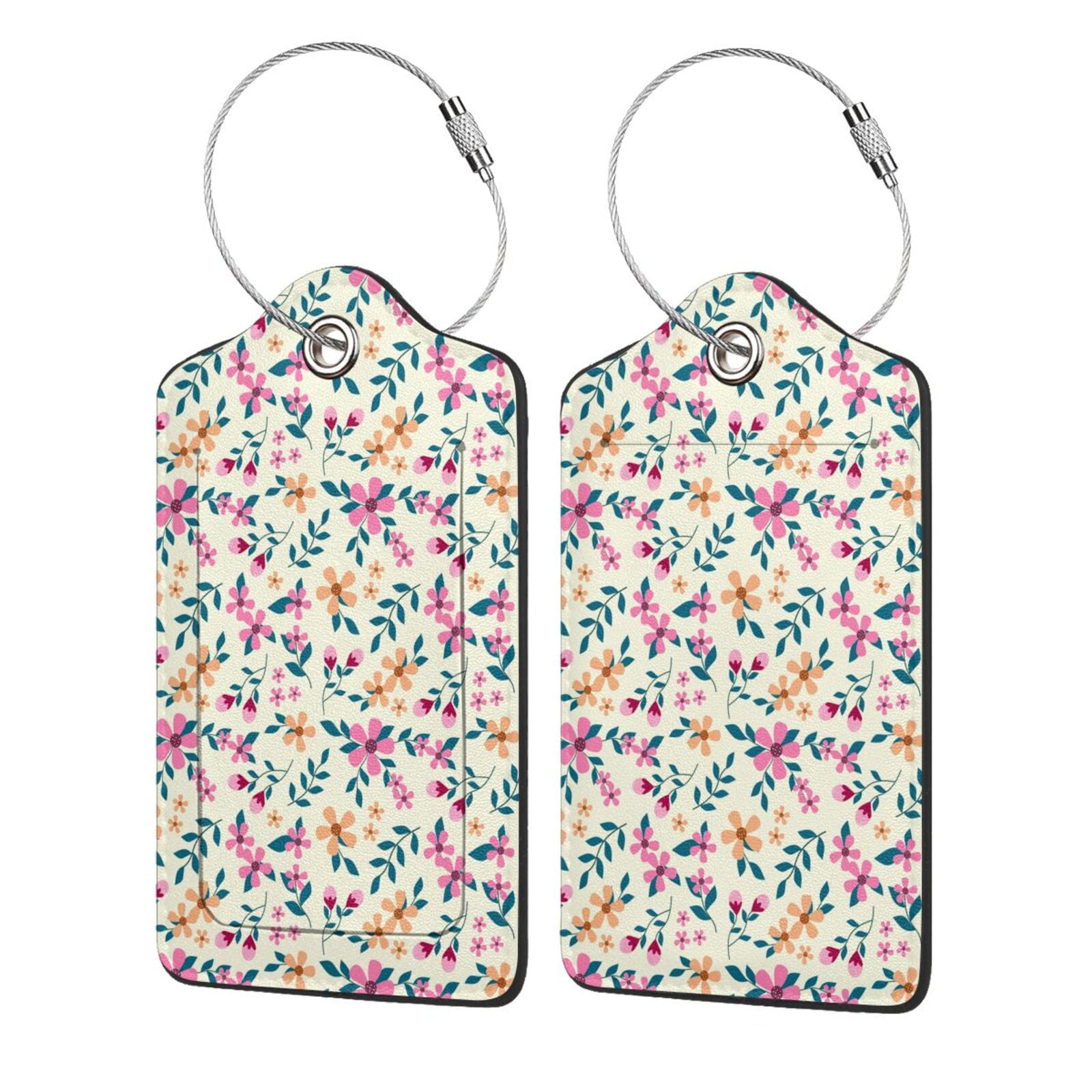 Ocsxa 4 Pcs Luggage Tag For Suitcases Leather Privacy Cover Id Label ...