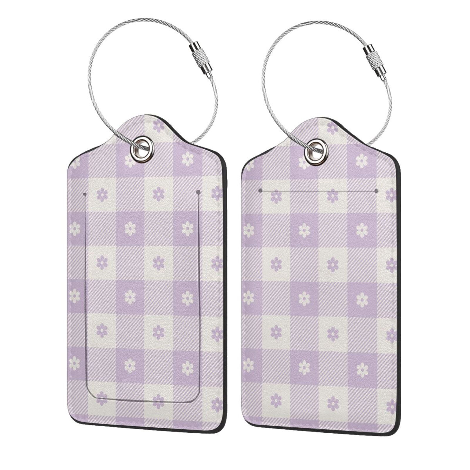 Ocsxa 4 Pcs Luggage Tag For Suitcases Leather Privacy Cover Id Label ...