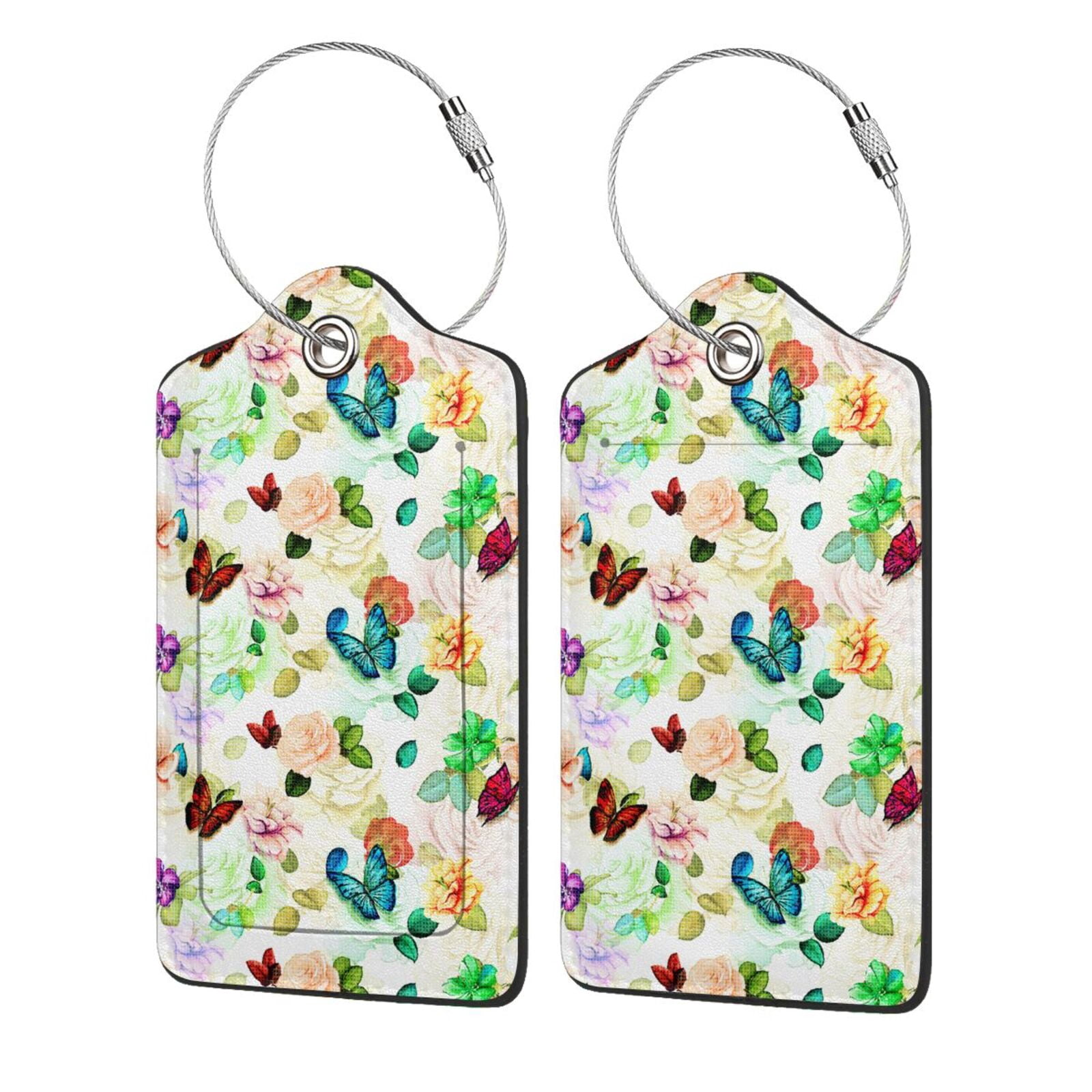 Ocsxa 4 Pcs Luggage Tag For Suitcases Leather Privacy Cover Id Label ...