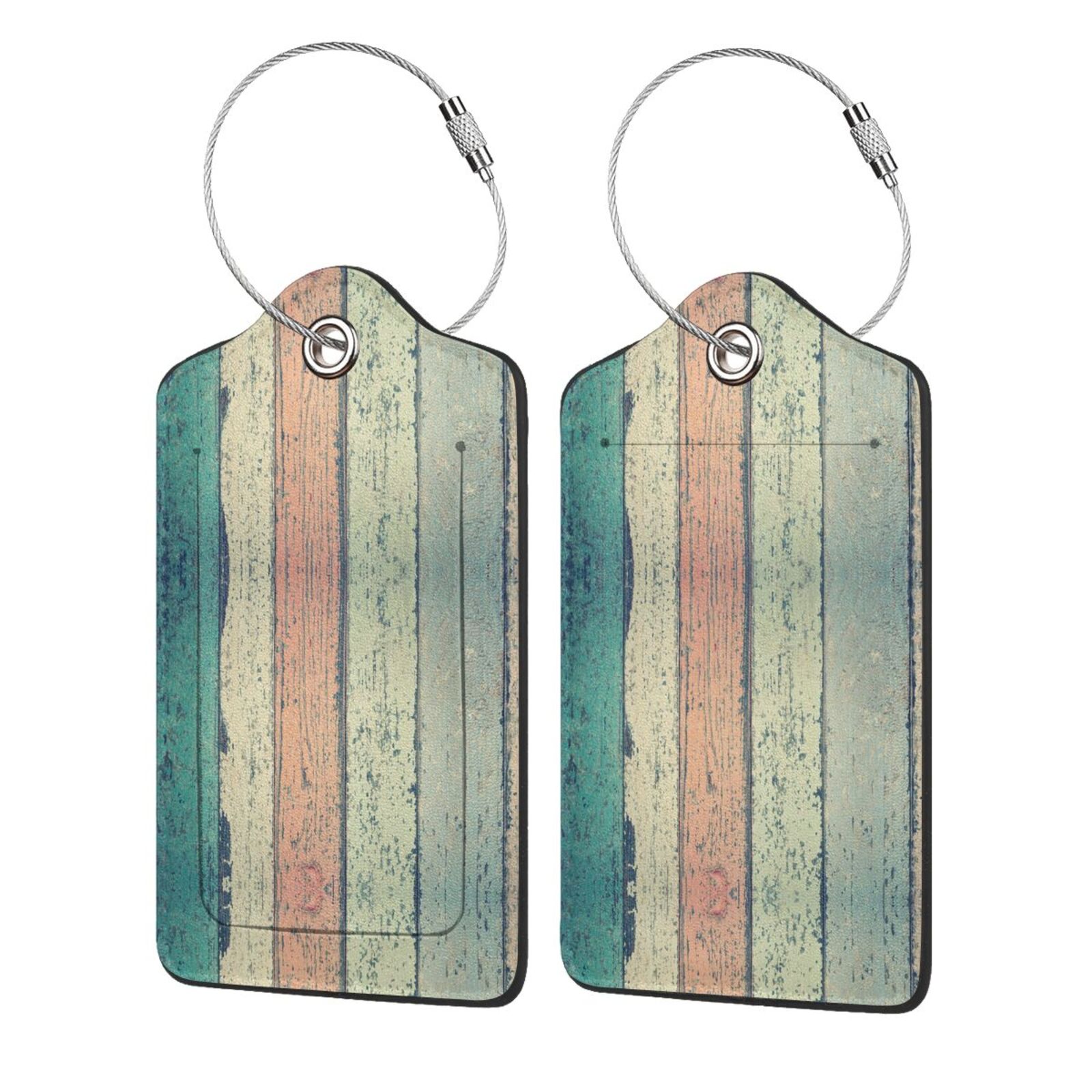 Ocsxa 4 Pcs Luggage Tag For Suitcases Leather Privacy Cover Id Label ...