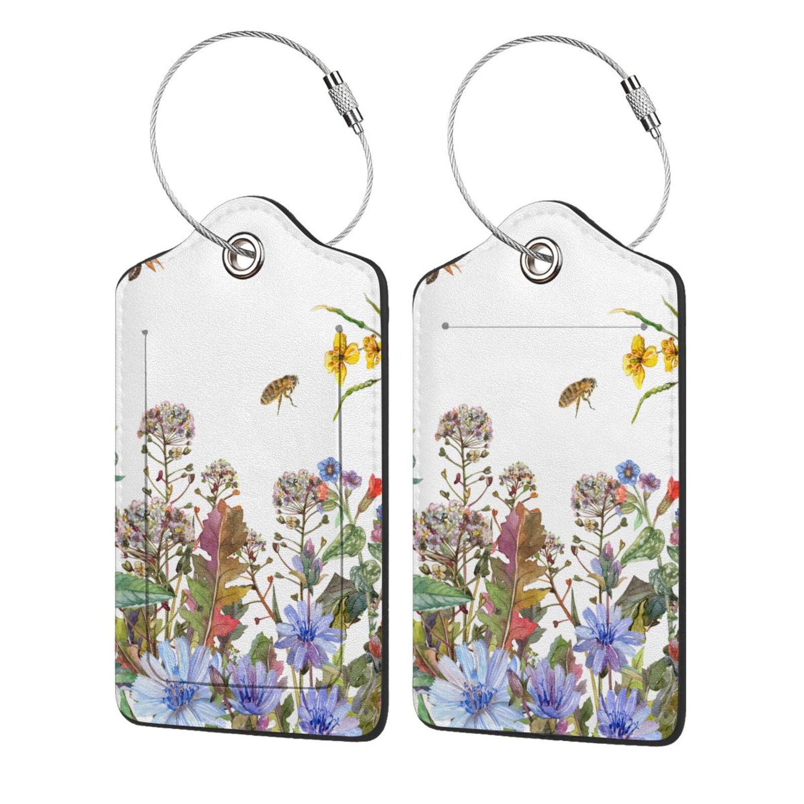 Ocsxa 4 Pcs Luggage Tag For Suitcases Leather Privacy Cover Id Label ...