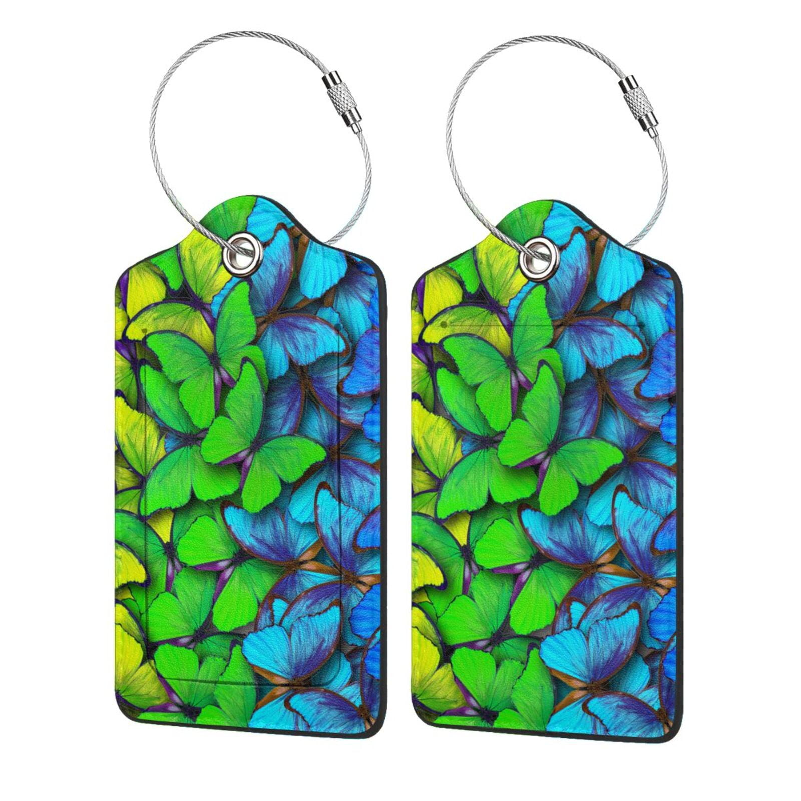 Ocsxa 4 Pcs Luggage Tag For Suitcases Leather Privacy Cover Id Label ...