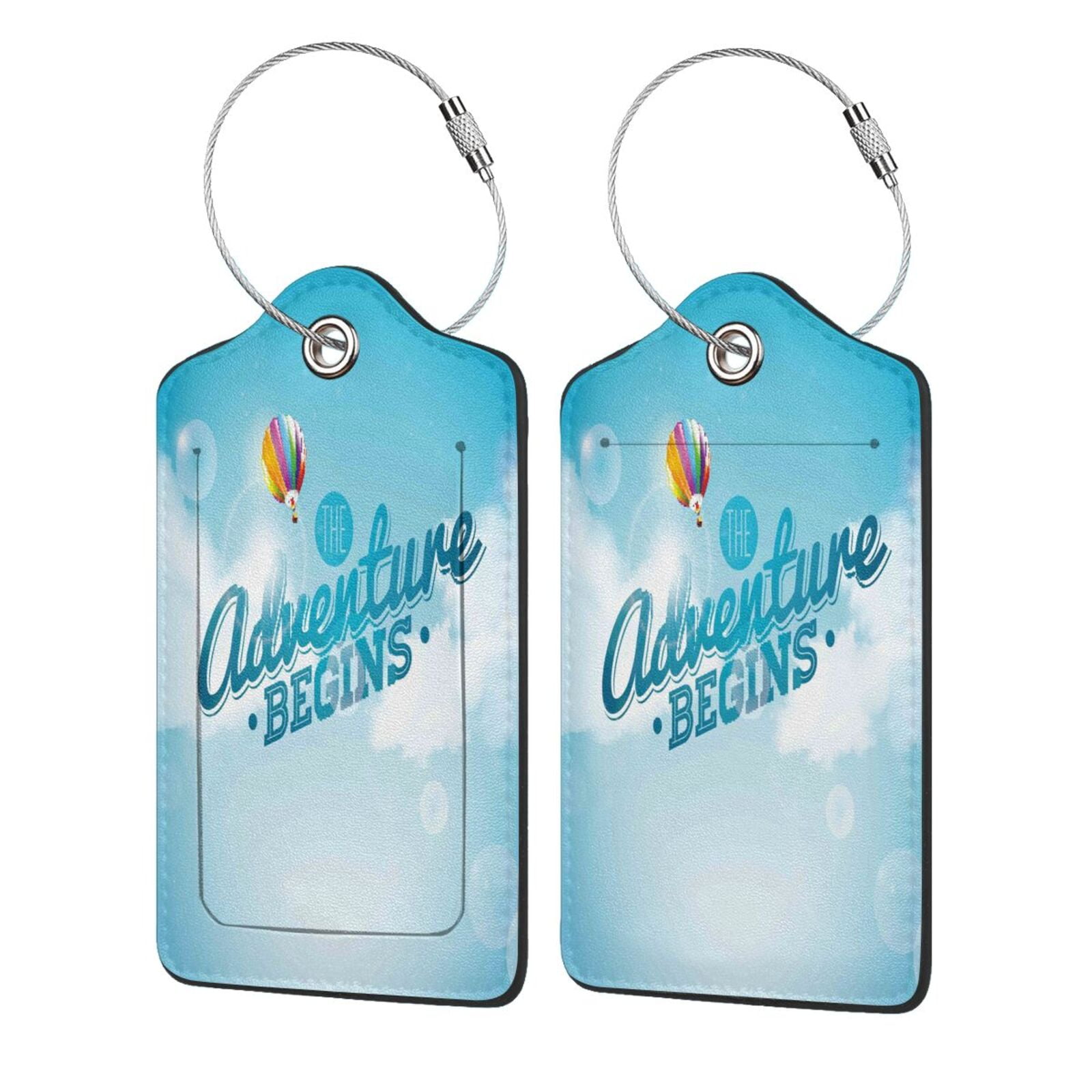 Ocsxa 4 Pcs Luggage Tag For Suitcases Leather Privacy Cover Id Label ...