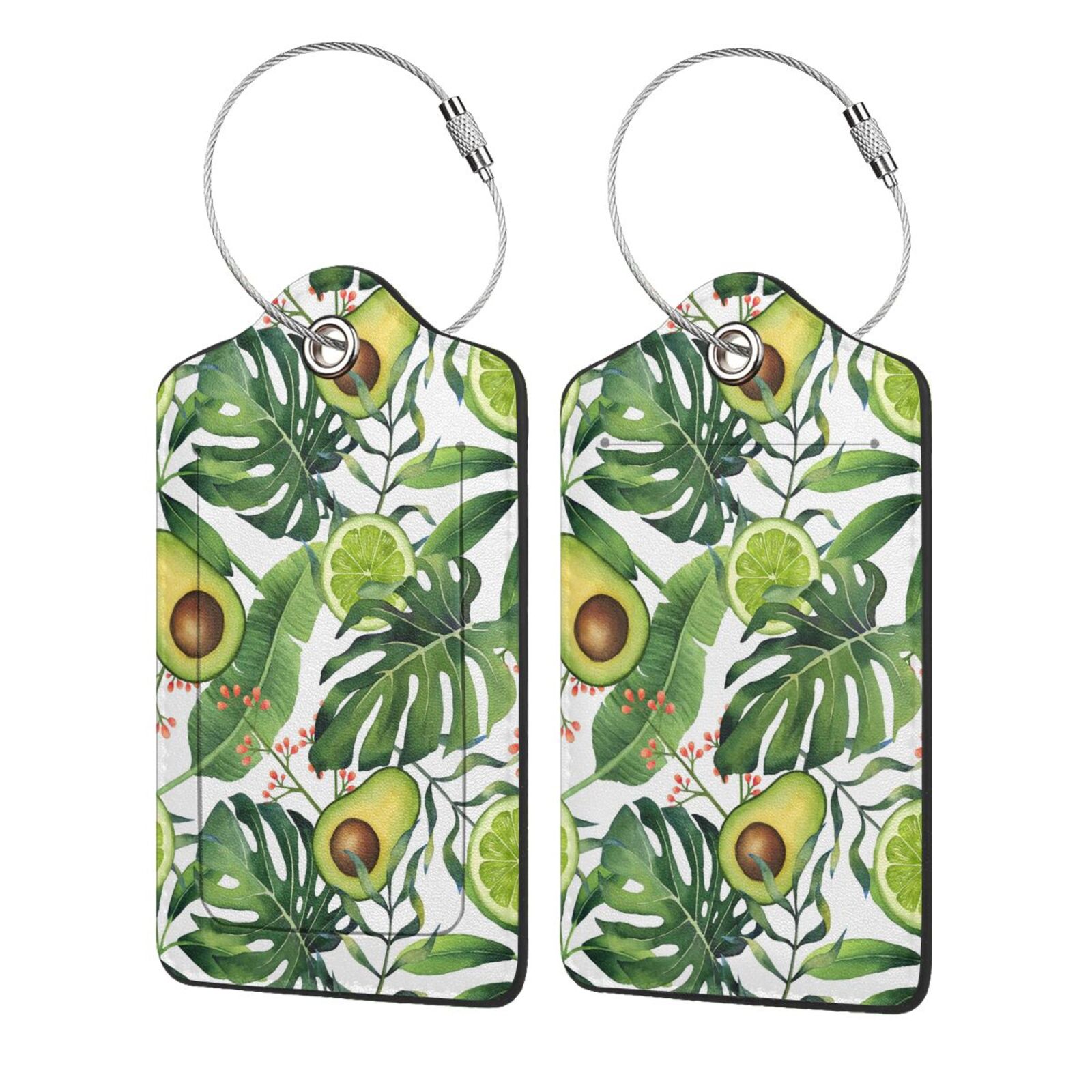 Ocsxa 4 Pcs Luggage Tag For Suitcases Leather Privacy Cover Id Label ...