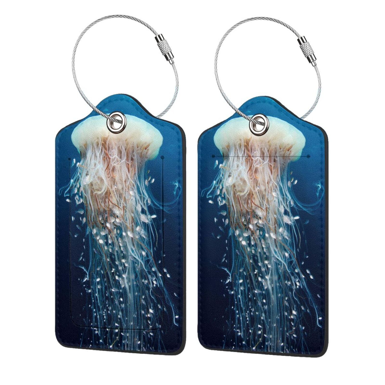 Ocsxa 4 Pcs Luggage Tag For Suitcases Leather Privacy Cover Id Label ...