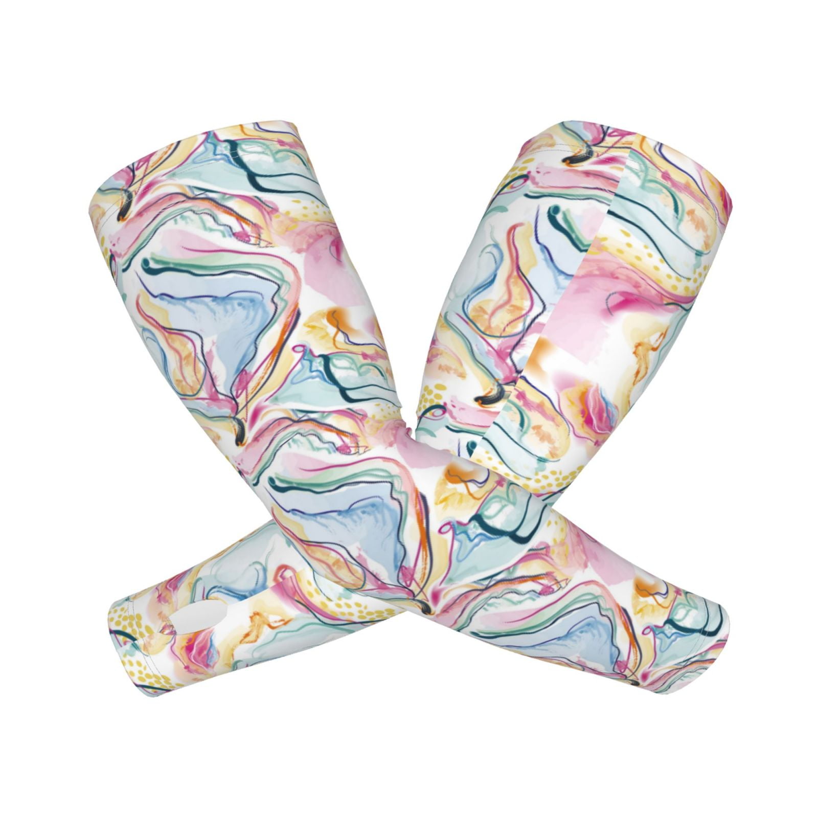 Ocsxa Abstract Marble Texture Print Unisex UV Sun Protection Arm ...