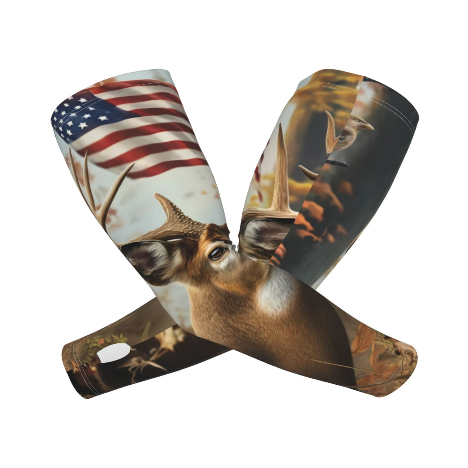 Ocsxa American Wildlife Deer Forest Print Unisex UV Sun Protection Arm ...