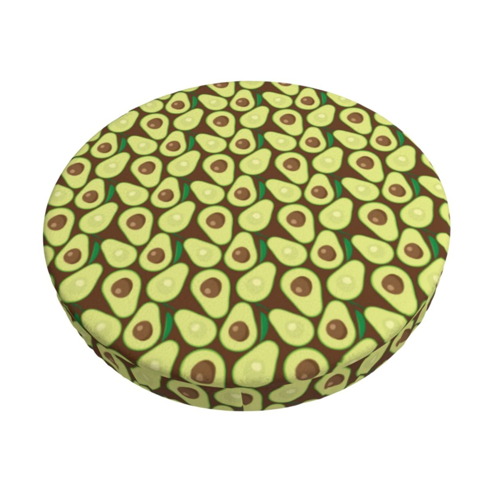 Ocsxa Avocado Pattern Stool Covers Round,Seat Cushion for Round Bar ...