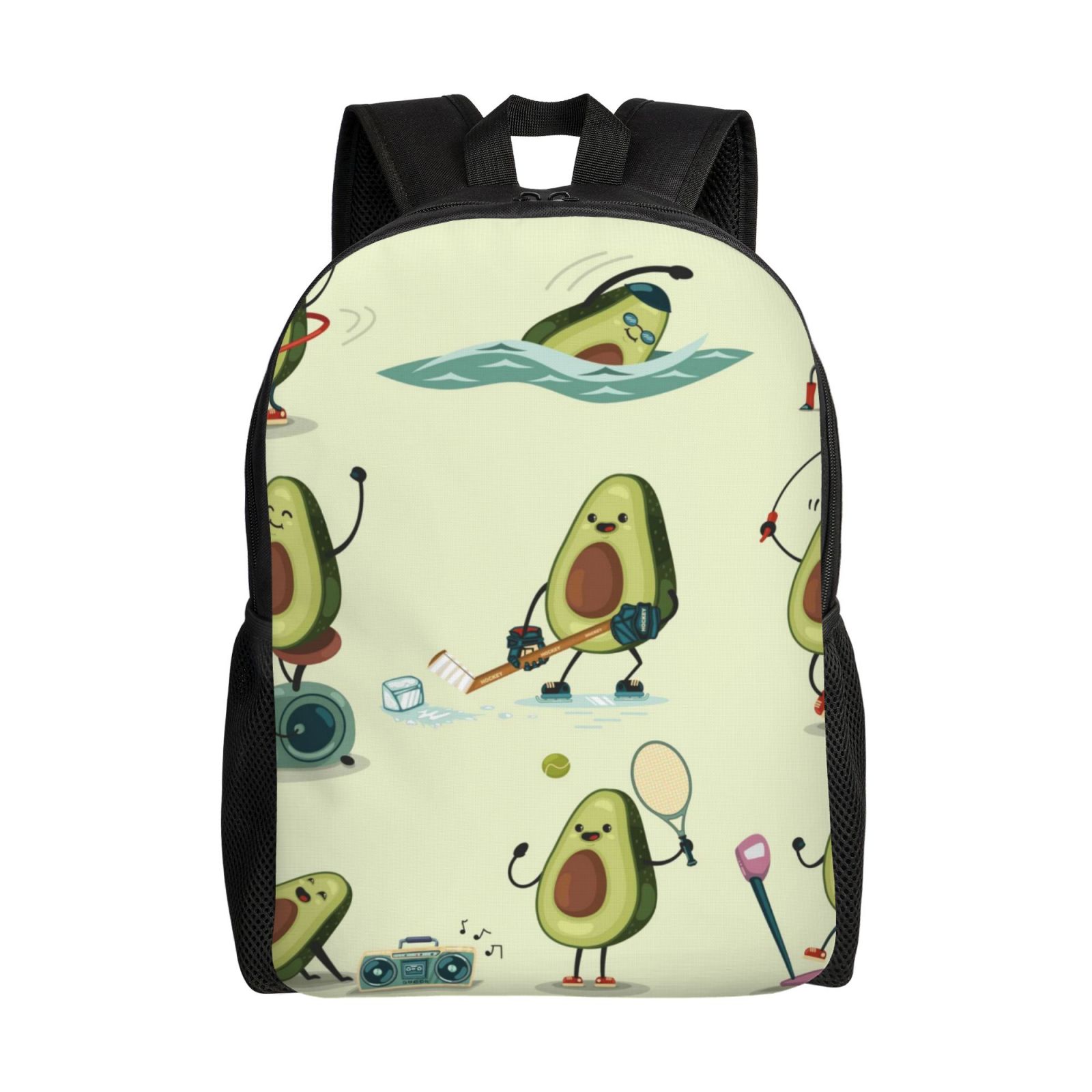 Ocsxa Avocado for Exercise Backpack - Travel,or Work Bookbag with 15 ...