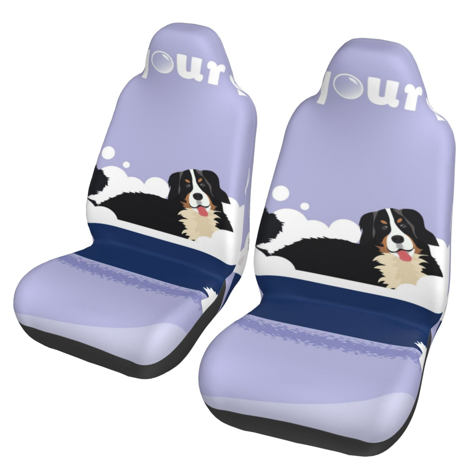 Ocsxa Bernese Mountain Dog Sitting Bath Tub Print Car Seat Covers (Set ...