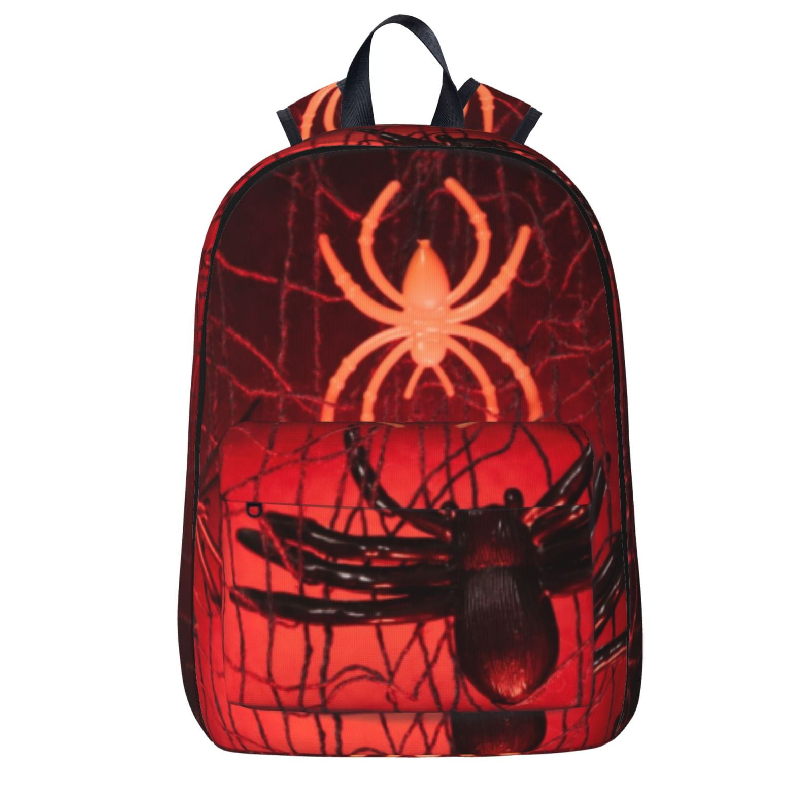 Ocsxa Black Spider Web With Spiders Print School Backpack, Fits 15.6 ...