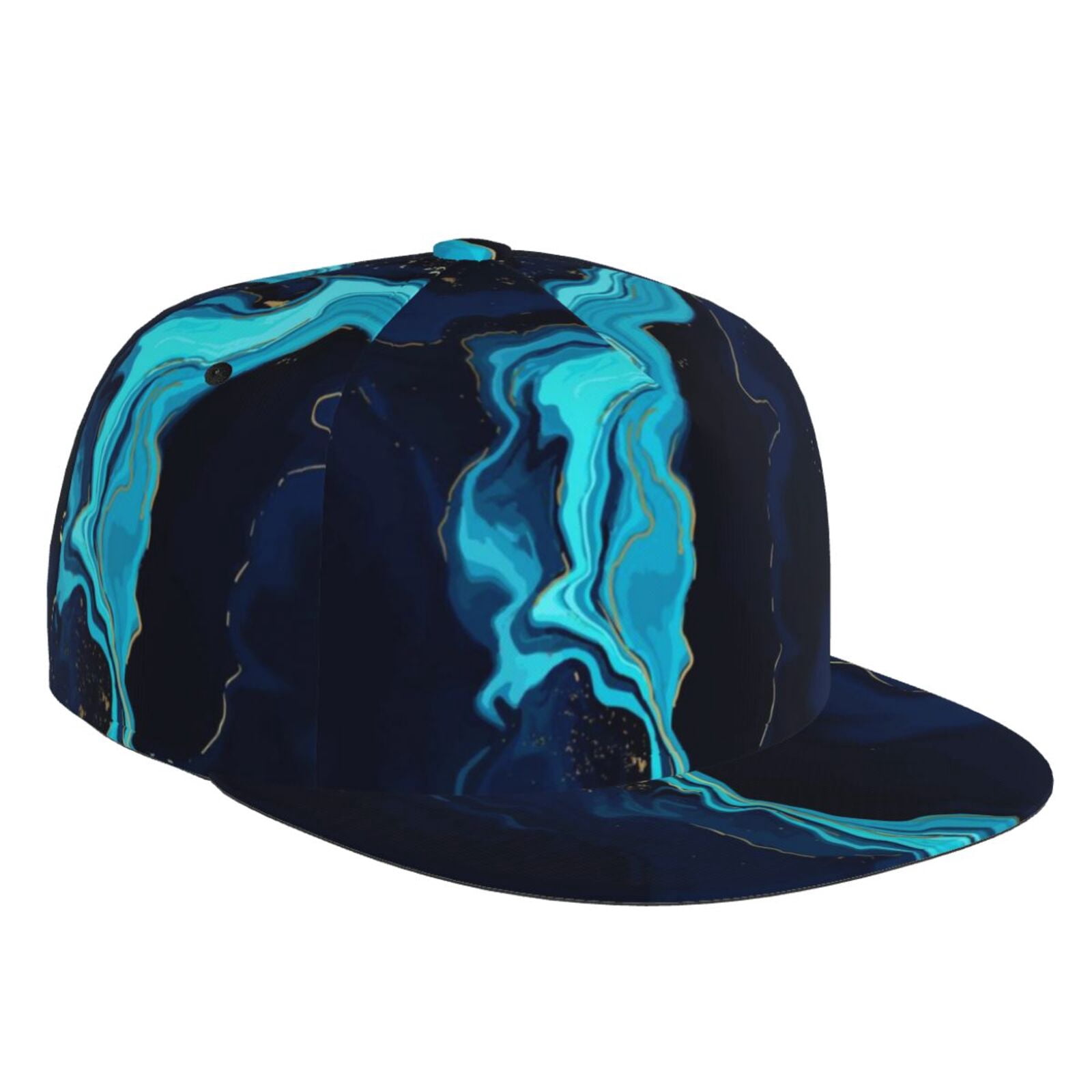Ocsxa Blue Marble And Gold Men Women Adjustable Baseball Cap ...