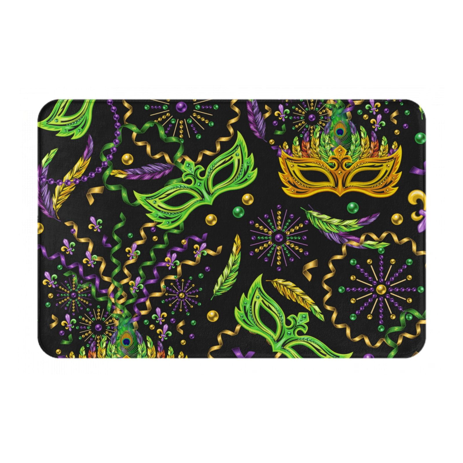 Ocsxa Carnival Mardi Gras3 Door Mat 16"X24", Indoor/Outdoor Mat, Front ...