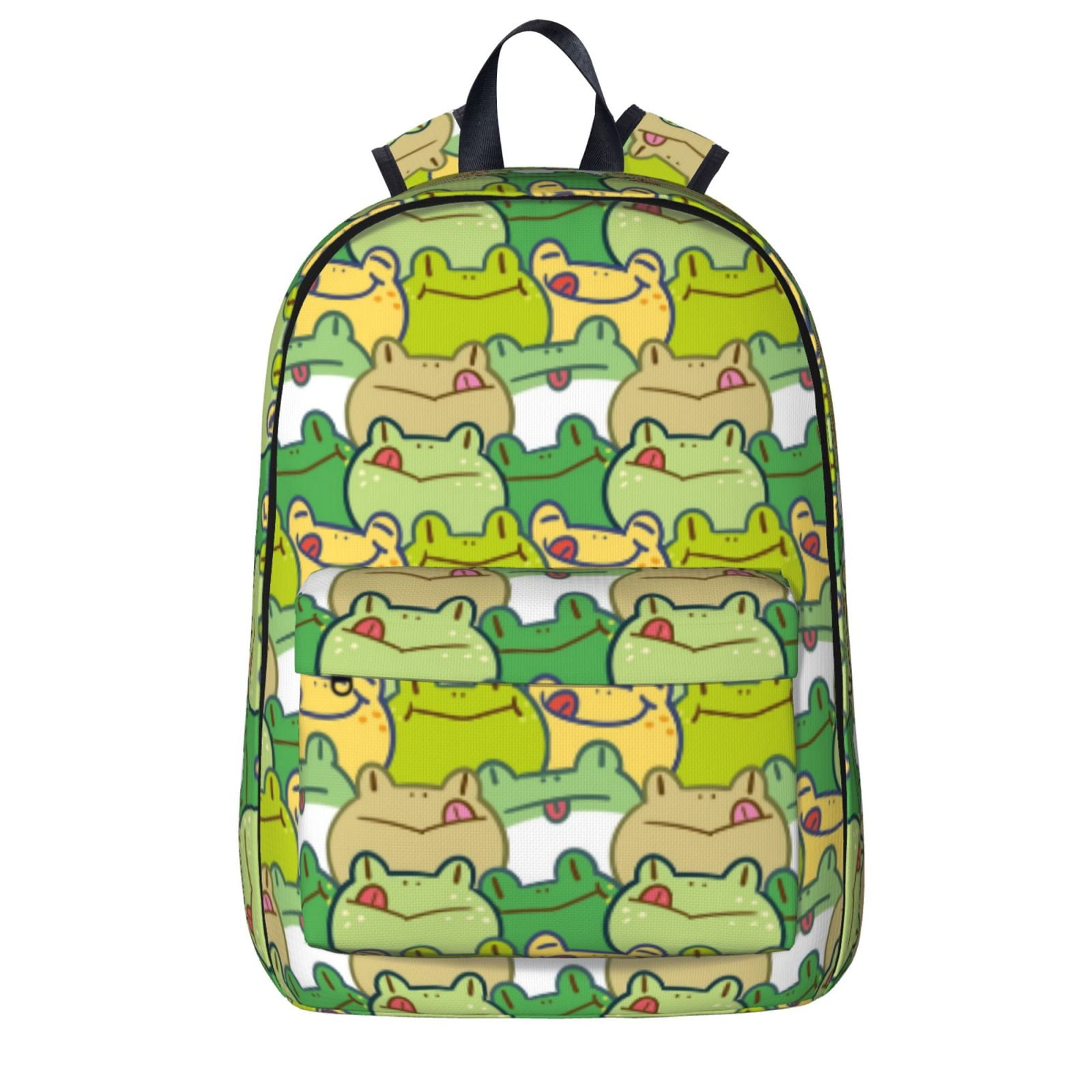 Ocsxa Cartoon Frog Print School Backpack, Fits 15.6 Inch Laptop Bag ...