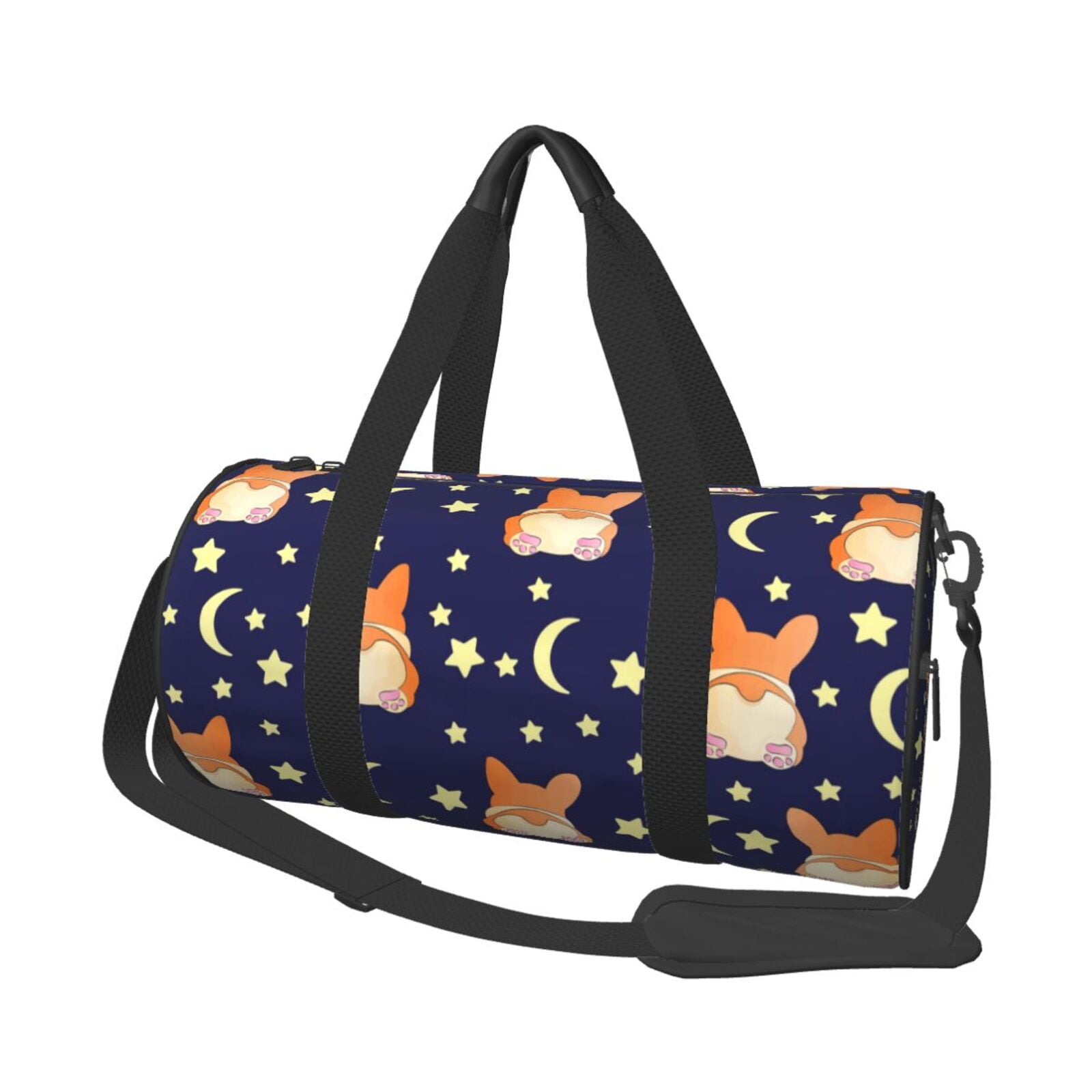 Ocsxa Corgi Lying With Moons And Stars Print Gym Bag Womens Mens Travel ...
