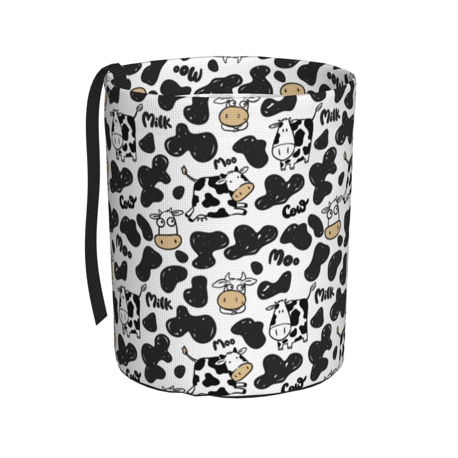 Ocsxa Cow Print Car Trash Can,Automotive Garbage Cans Foldable ...