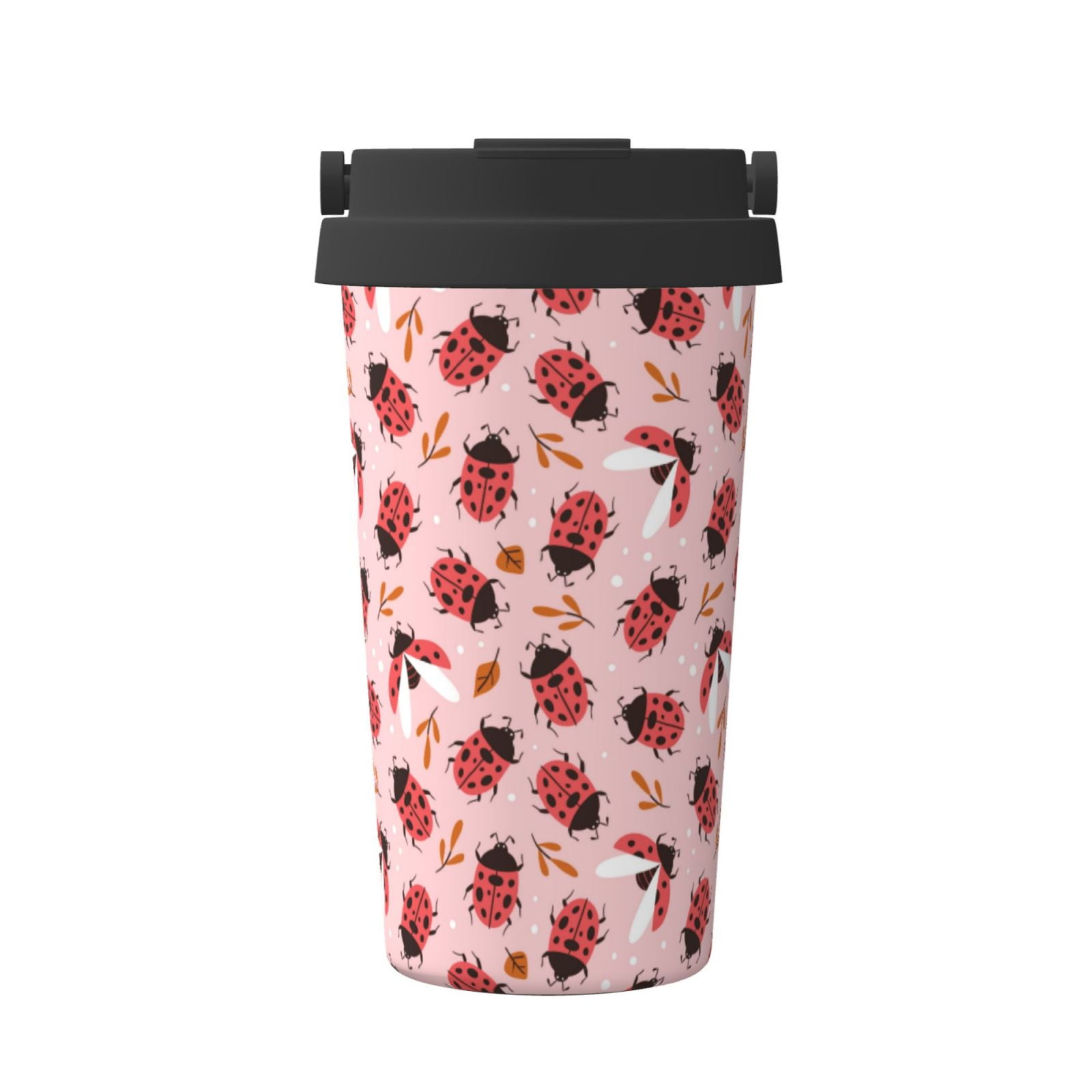 Ocsxa Cute Ladybugs 1 Print Carry Insulated Coffee Mug,Insulated ...