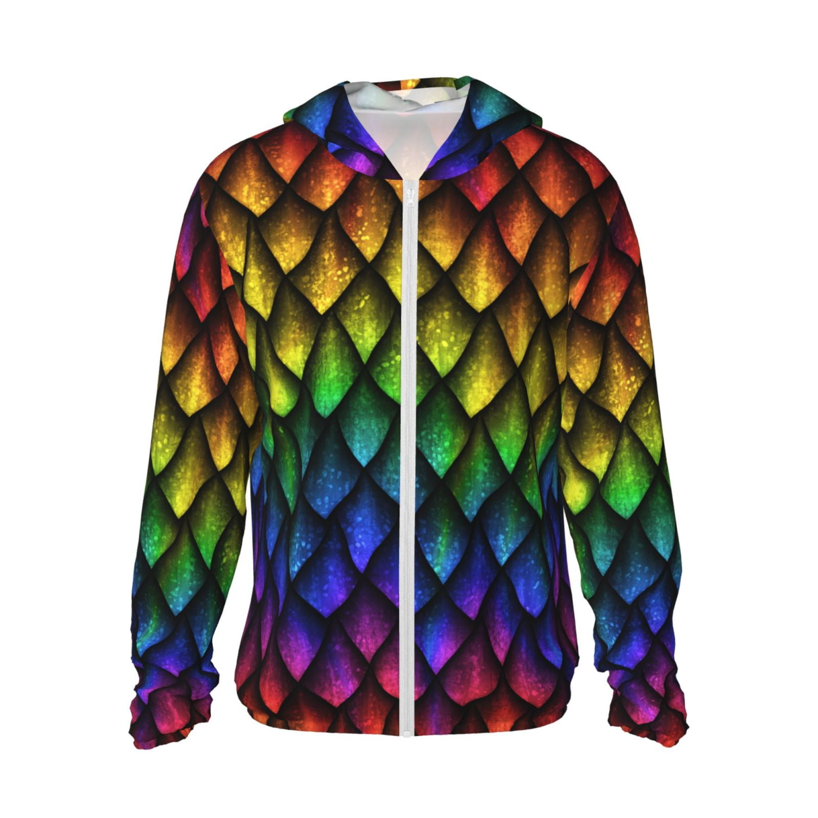 Ocsxa Dragon Scales Women'S Men'S Full Zip Upf 50+ Sun Protection ...