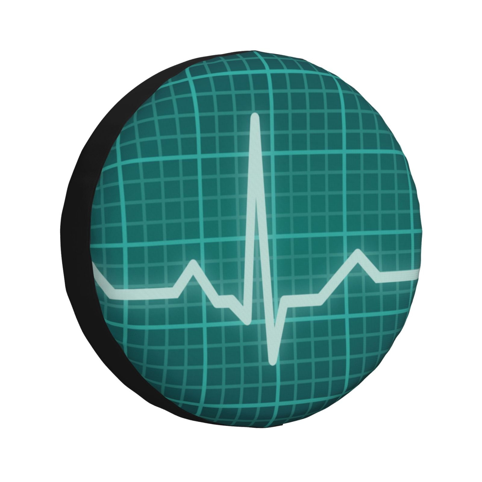 Ocsxa ECG Wave Print Tire Cover 14-17 inch Wheel Protector Spare Tire ...