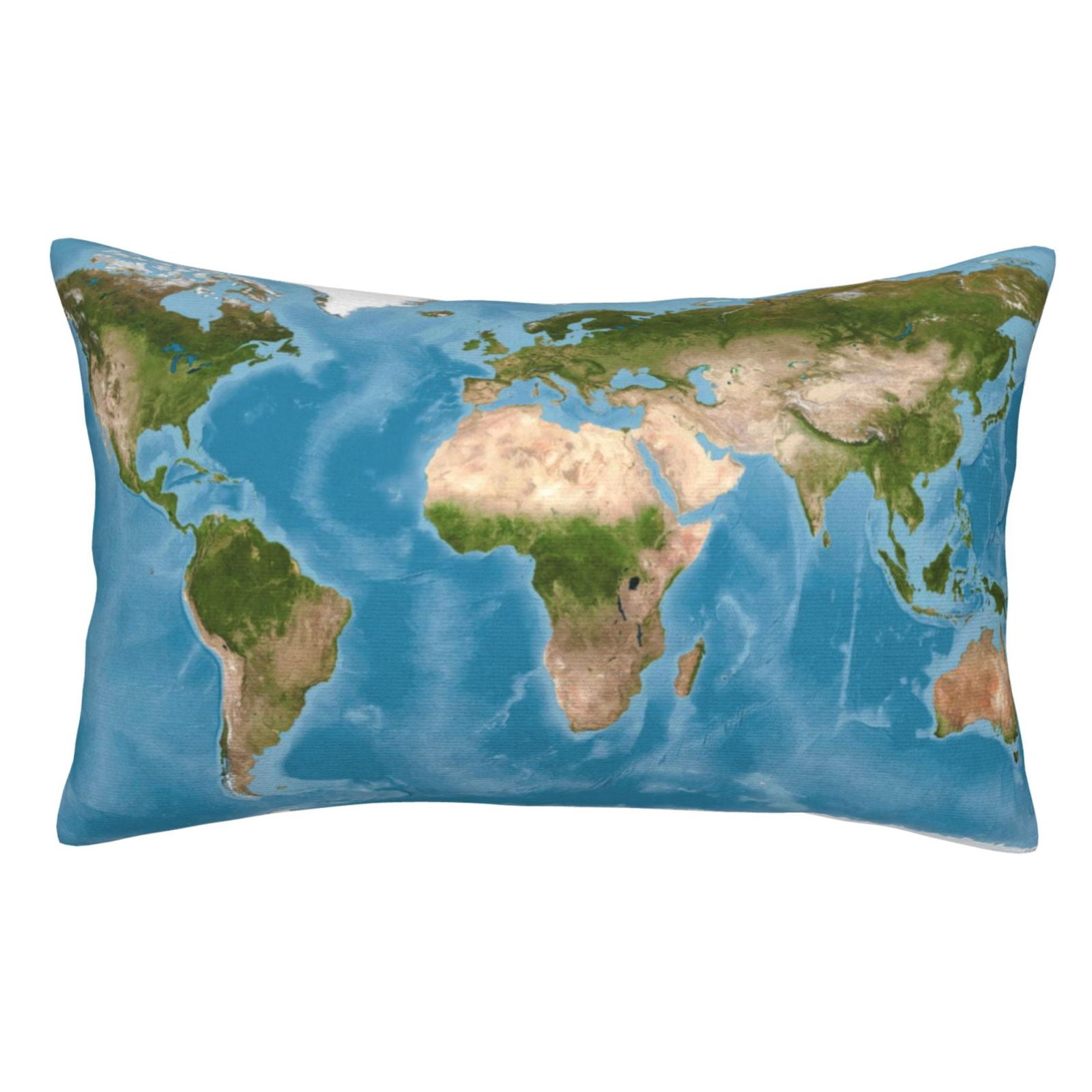 Ocsxa Earth View World Map Pillow Covers Envelope Closure,Super Soft ...