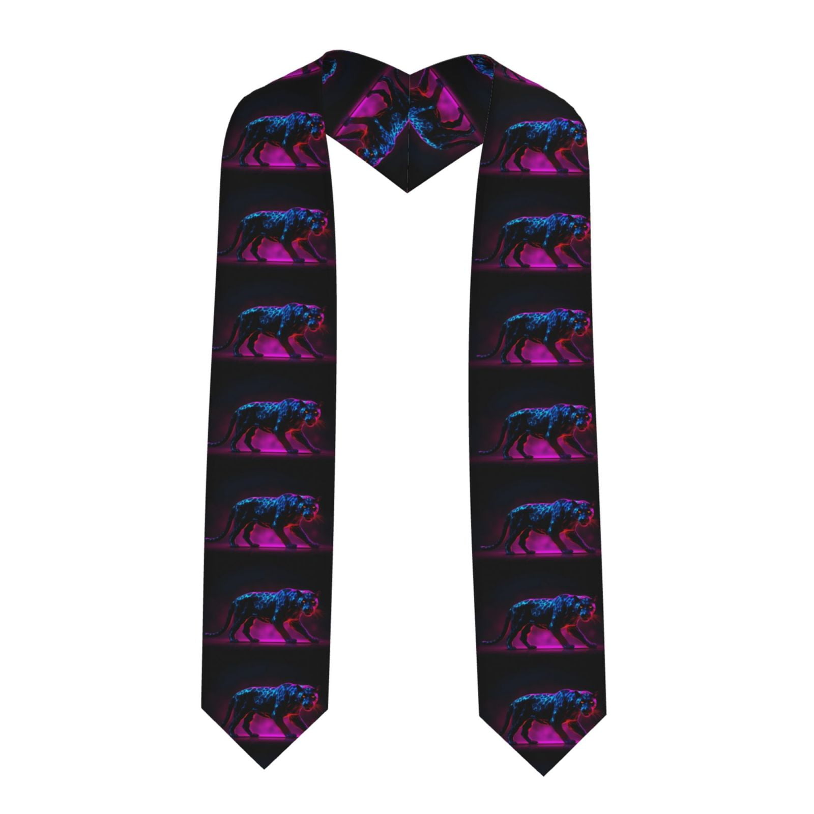 Ocsxa Futuristic Purple Panther A、 for Unisex Adult Graduation Stole,72 ...