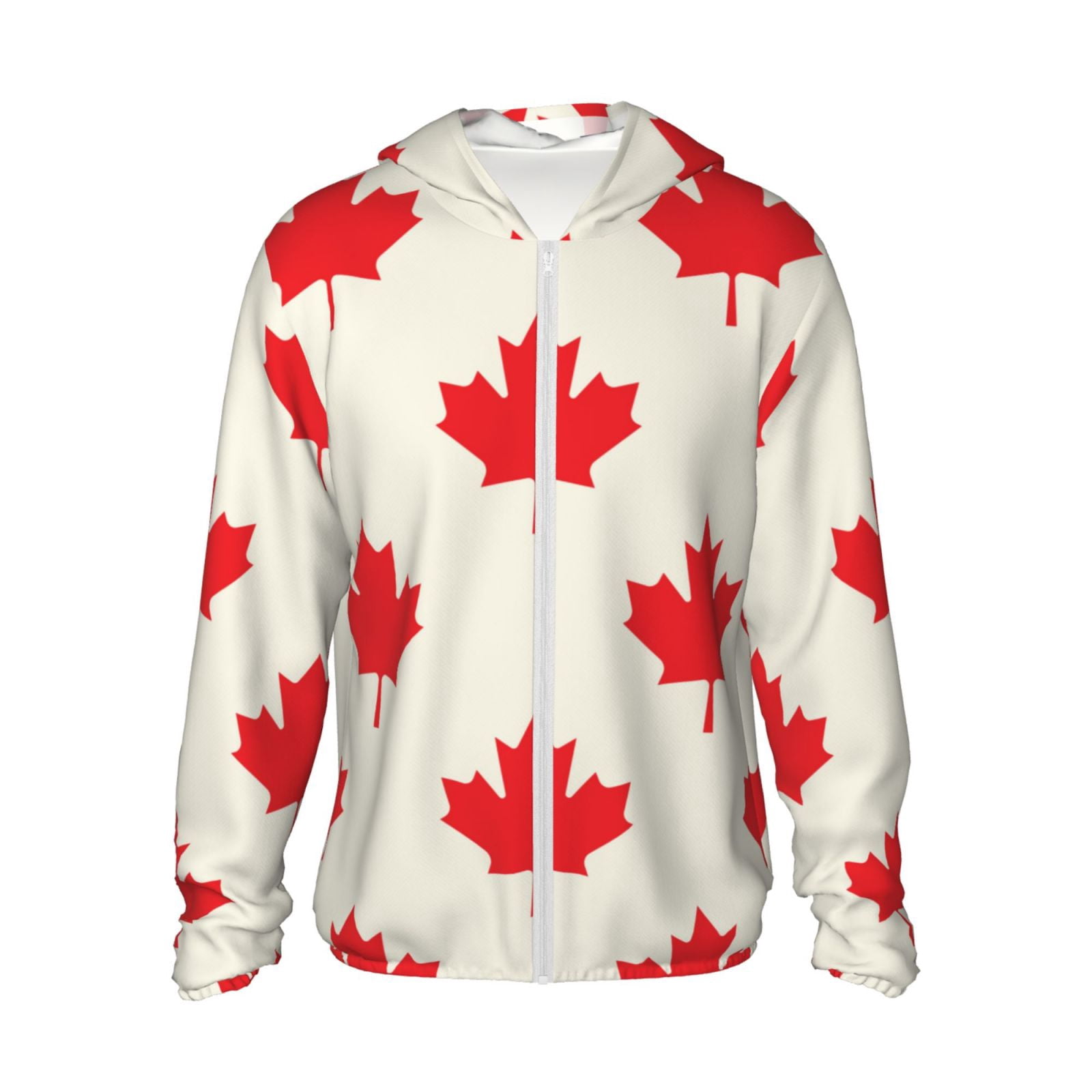 Ocsxa Happy Canada Day Women'S Men'S Full Zip Upf 50+ Sun Protection ...
