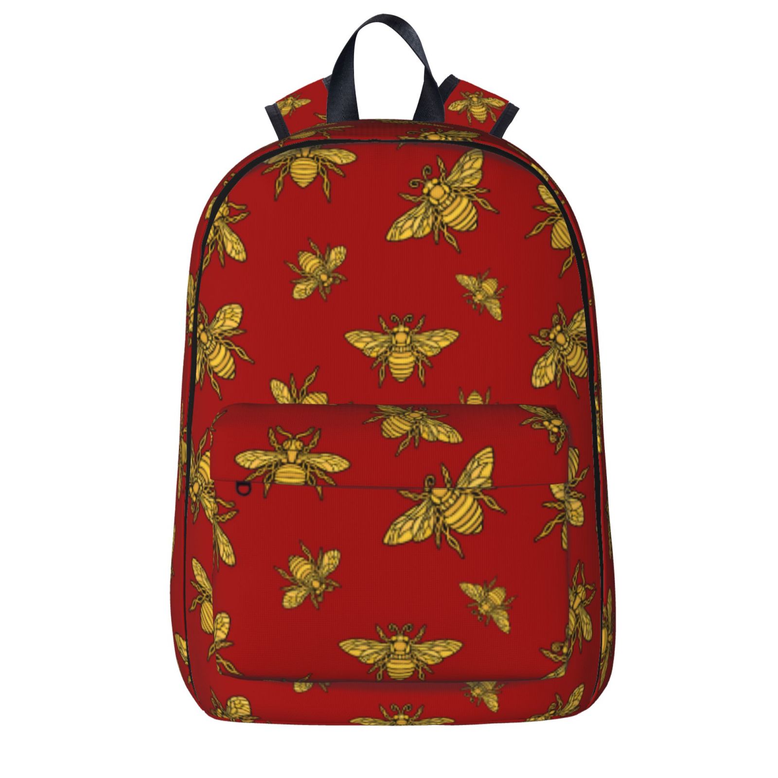 Ocsxa Hohey Bee Golden Print School Backpack, Fits 15.6 Inch Laptop Bag ...