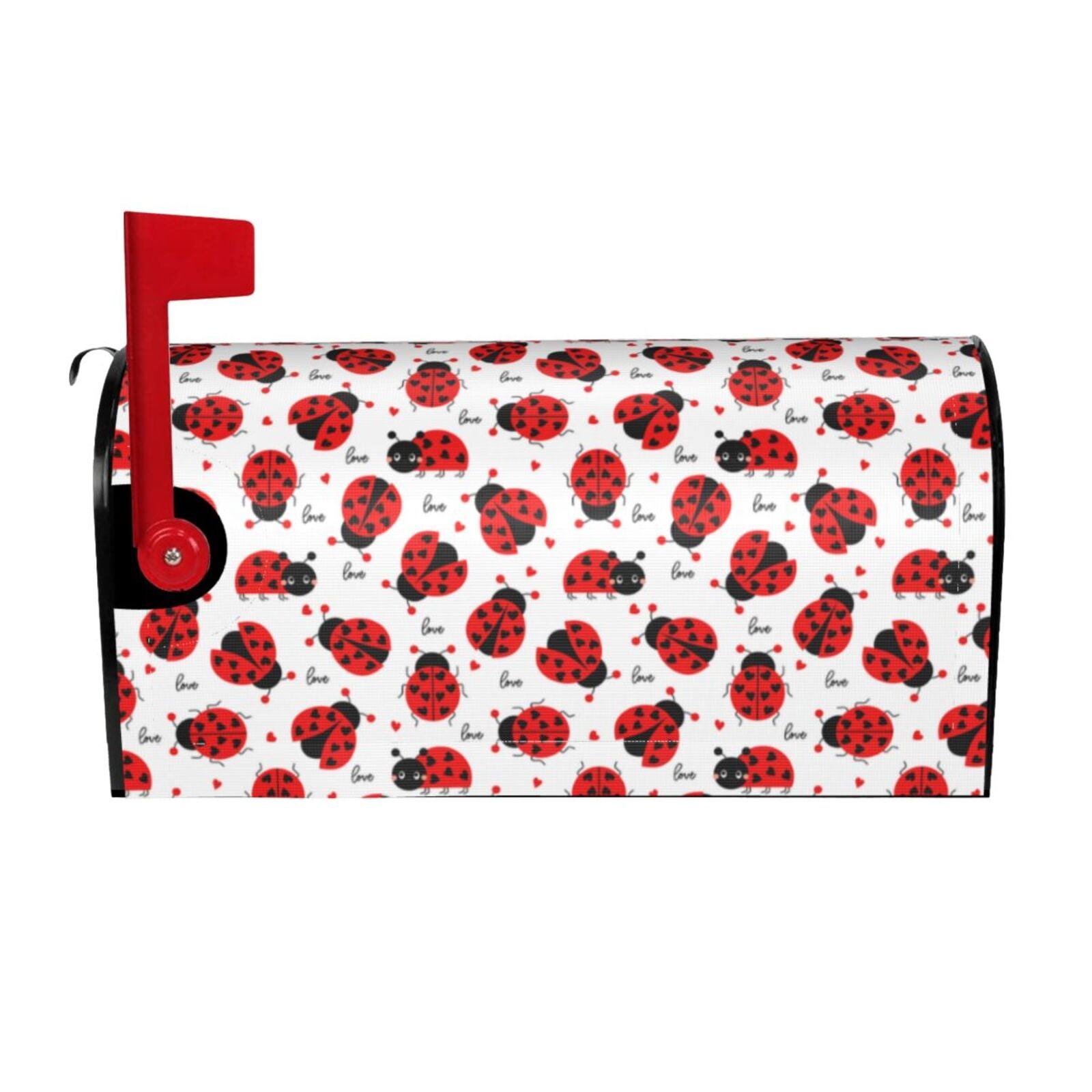 Ocsxa Ladybug And Heart Print Mailbox Covers,Magnetic Mailbox Cover ...