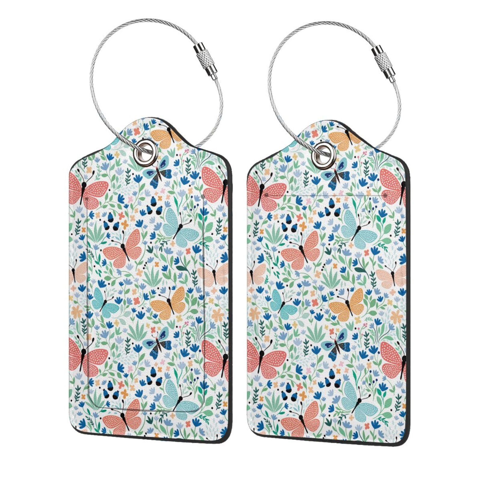 Ocsxa Luggage Tag for Suitcases Leather Privacy Cover ID Label with ...