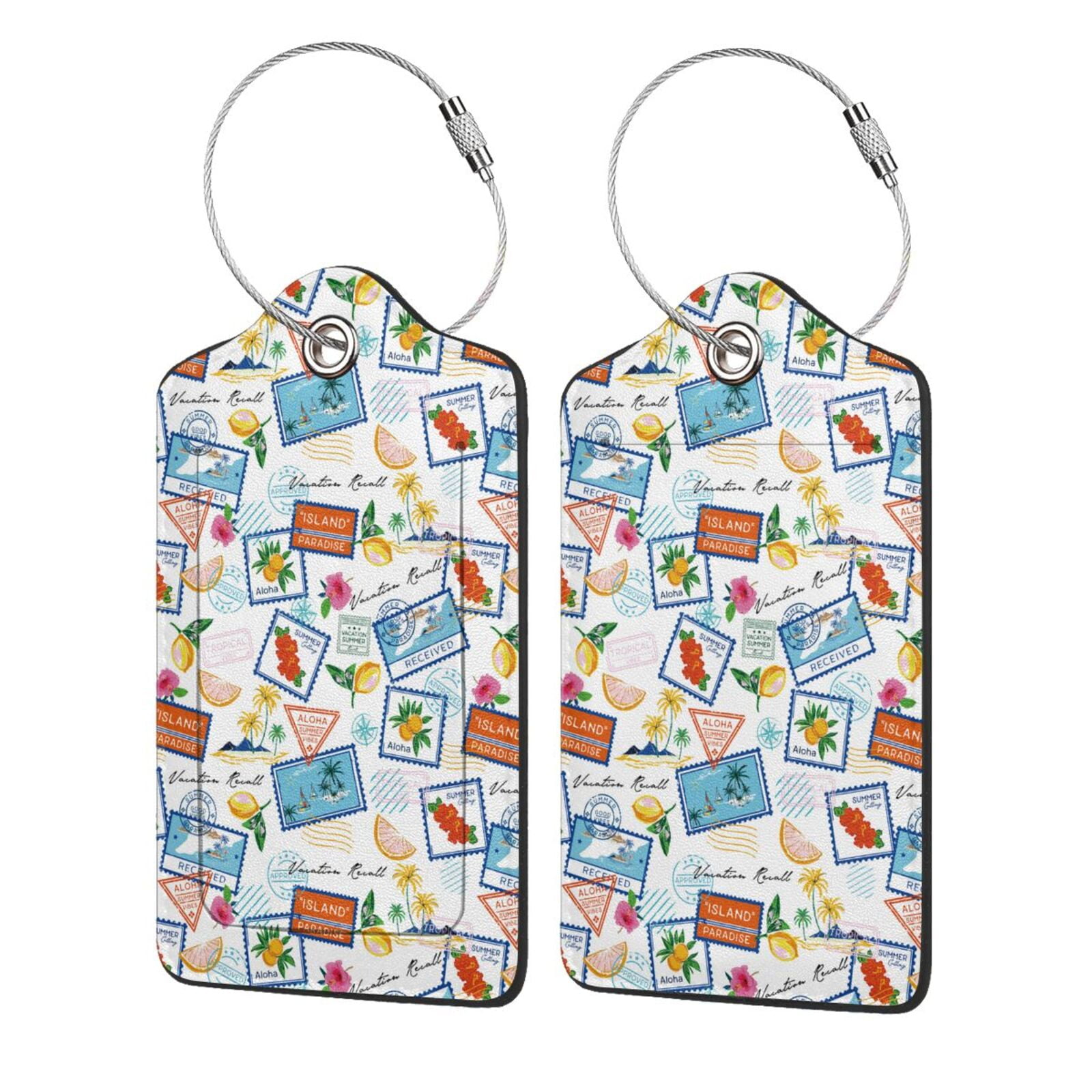 Ocsxa Luggage Tag for Suitcases Leather Privacy Cover ID Label with ...