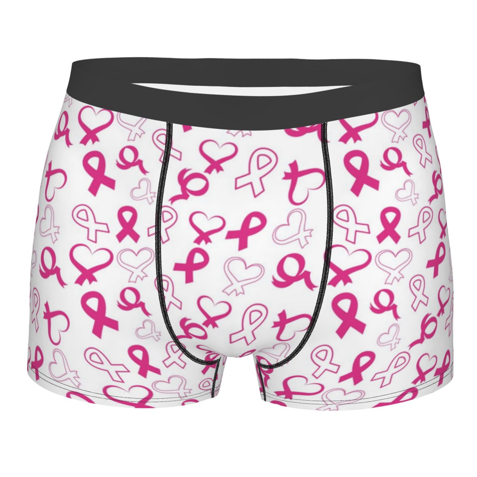Ocsxa Men's Breast Cancer Awareness4 Boxer Briefs, Moisture Wicking ...