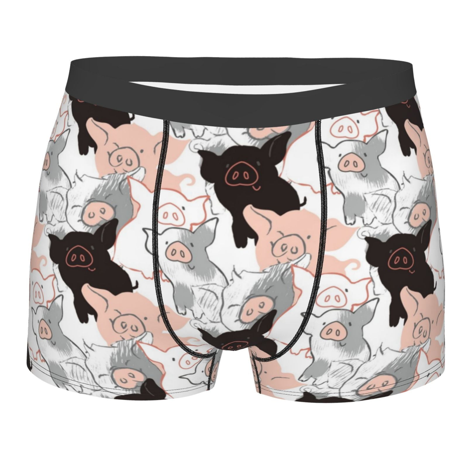 Ocsxa Men's Pigs Boxer Briefs, Moisture Wicking & Breathable-Medium ...