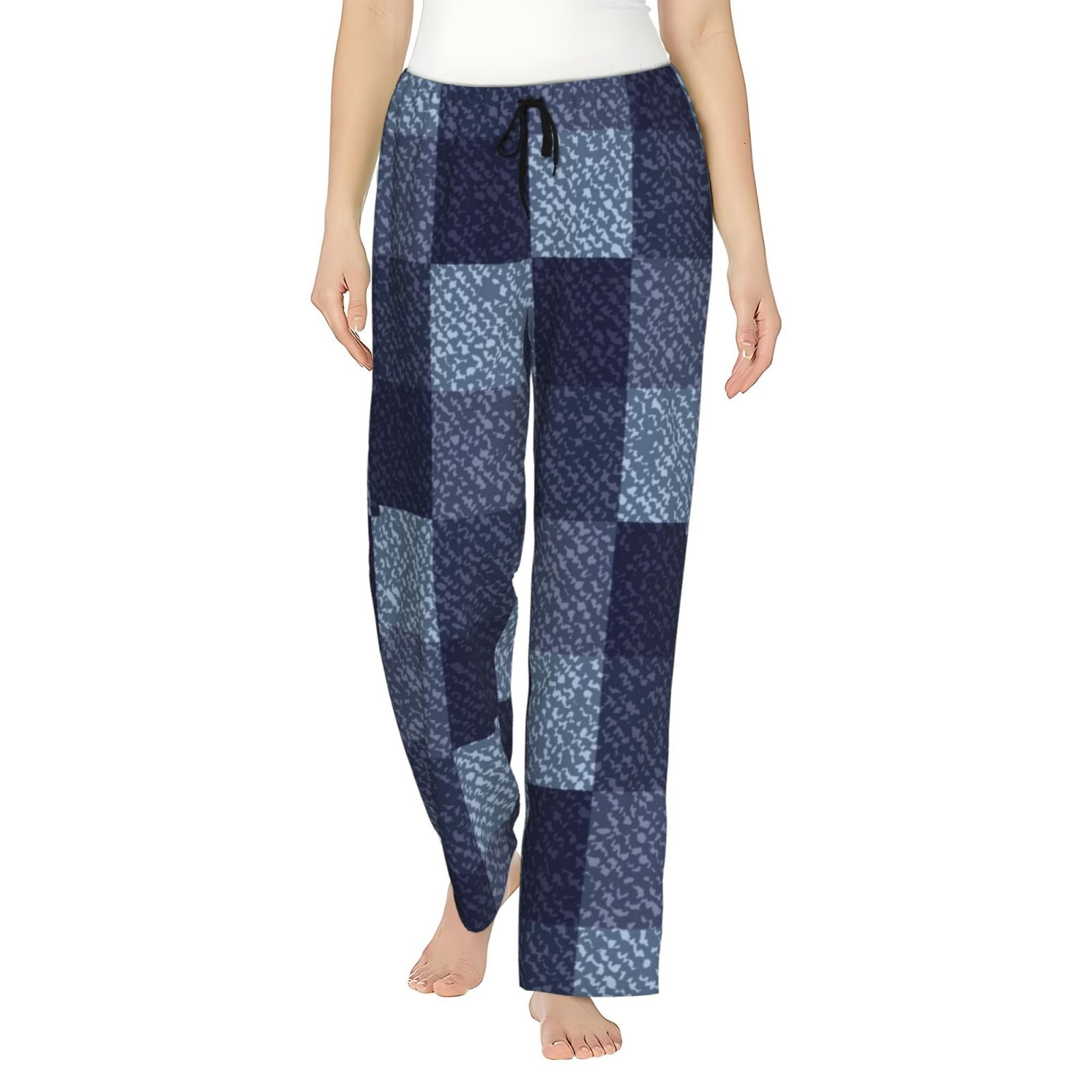 Ocsxa Pajamas Pants For Women,Blue Gingham Buffalo Check Pajama Pants ...