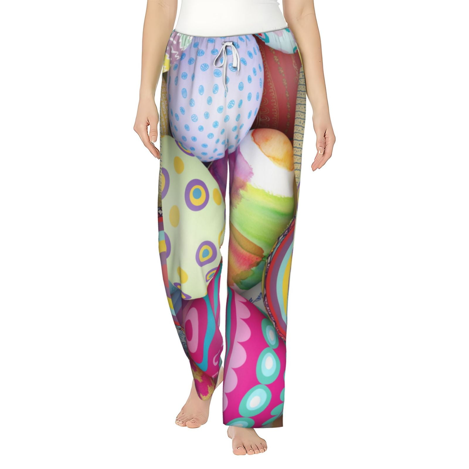 Ocsxa Pajamas Pants For Women,Colorful Easter Eggs Pajama Pants With ...