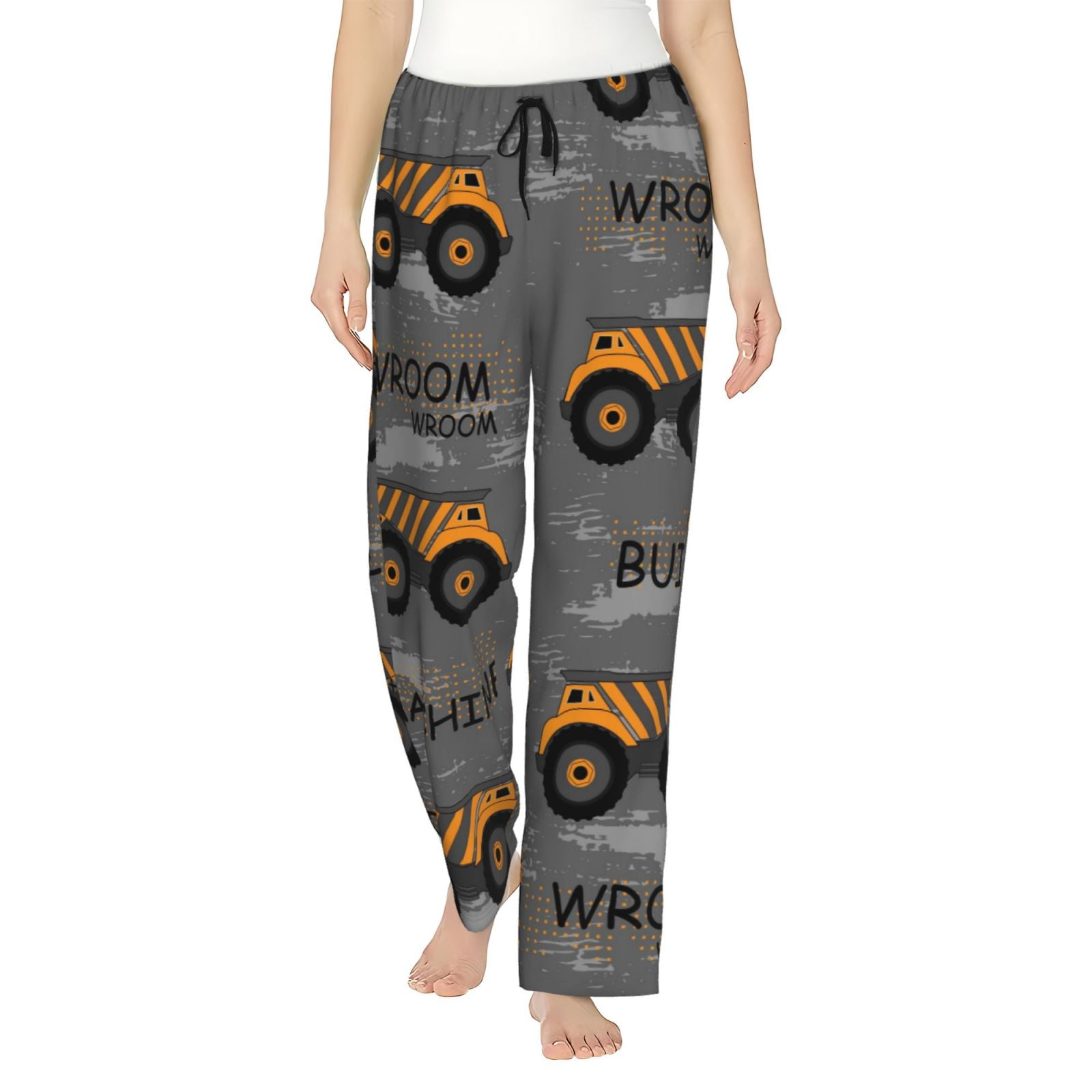 Ocsxa Pajamas Pants For Women,Construction Machines Pajama Pants With ...